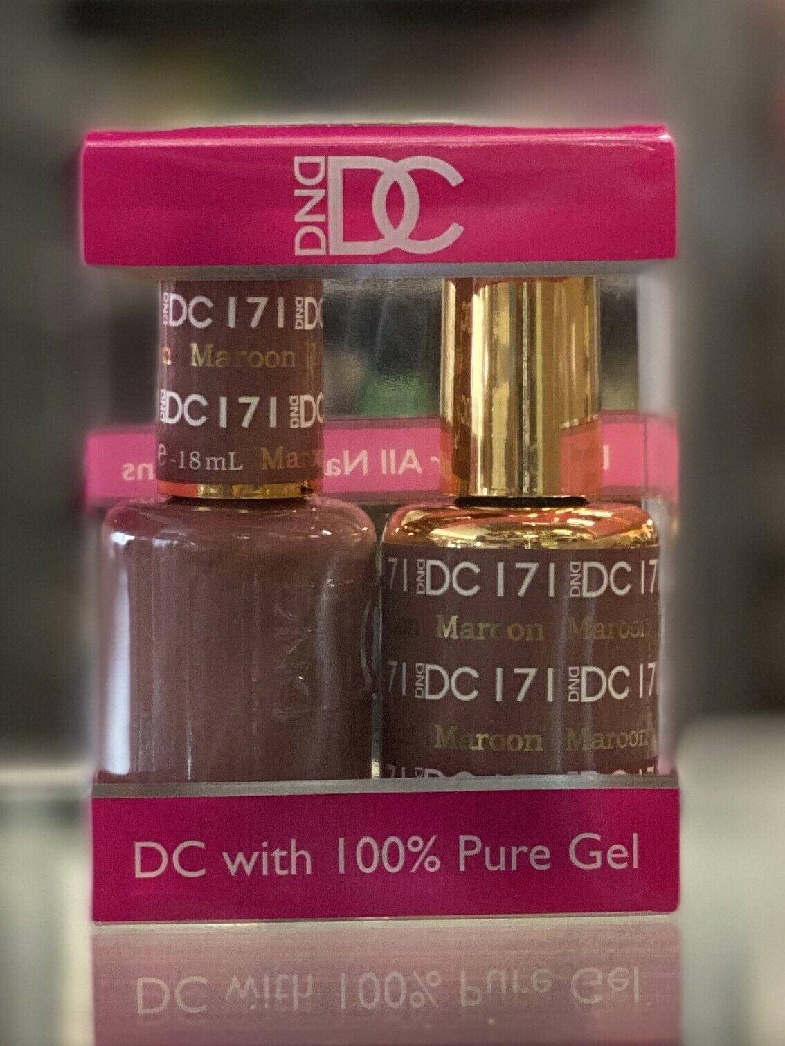 DND - DC Duo Soak Off Gel & Matching Nail Polish - 171 Maroon - Walmart.com