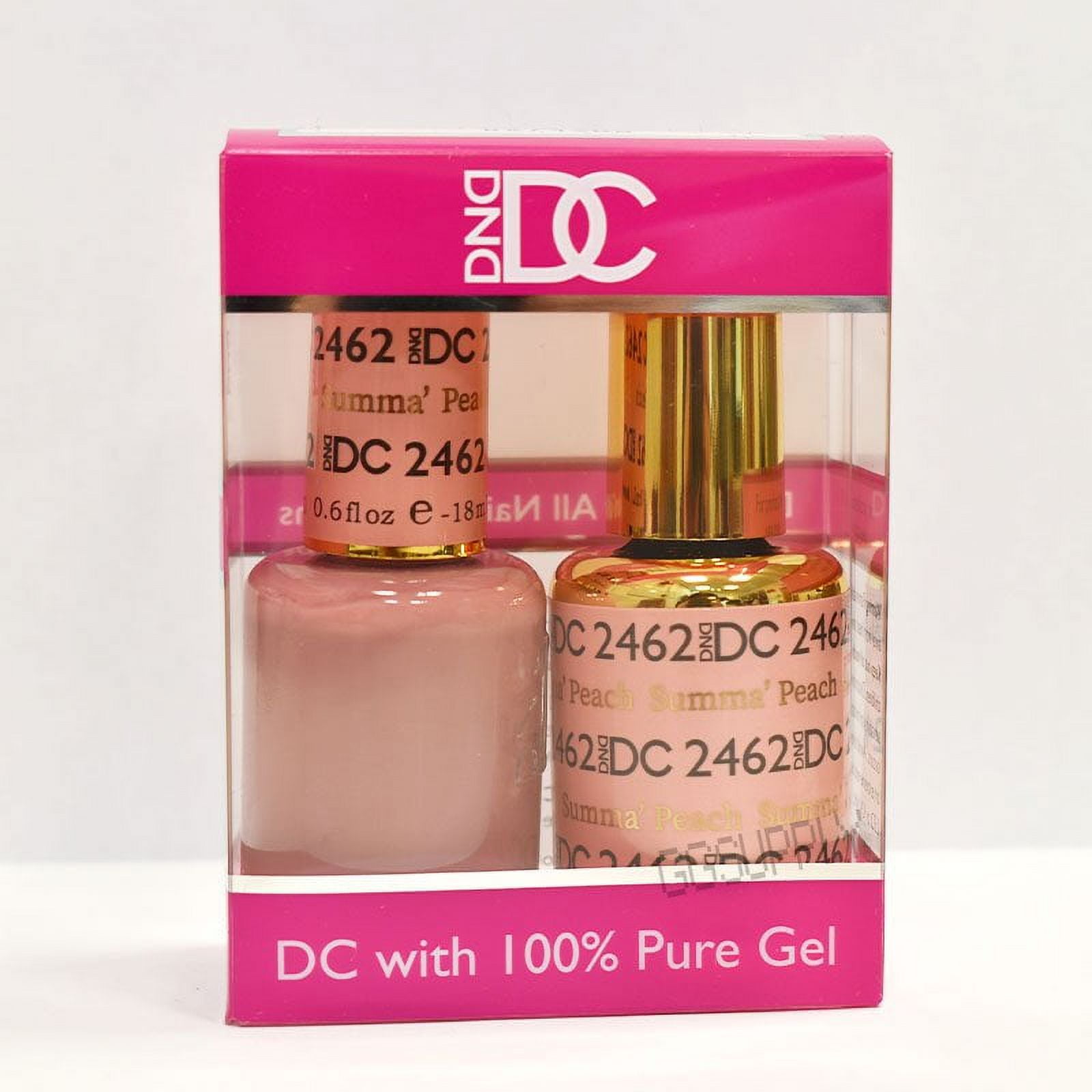 DND DC Duo Soak off Gel & Matching Nail Polish 2462 Summa' Peach ...