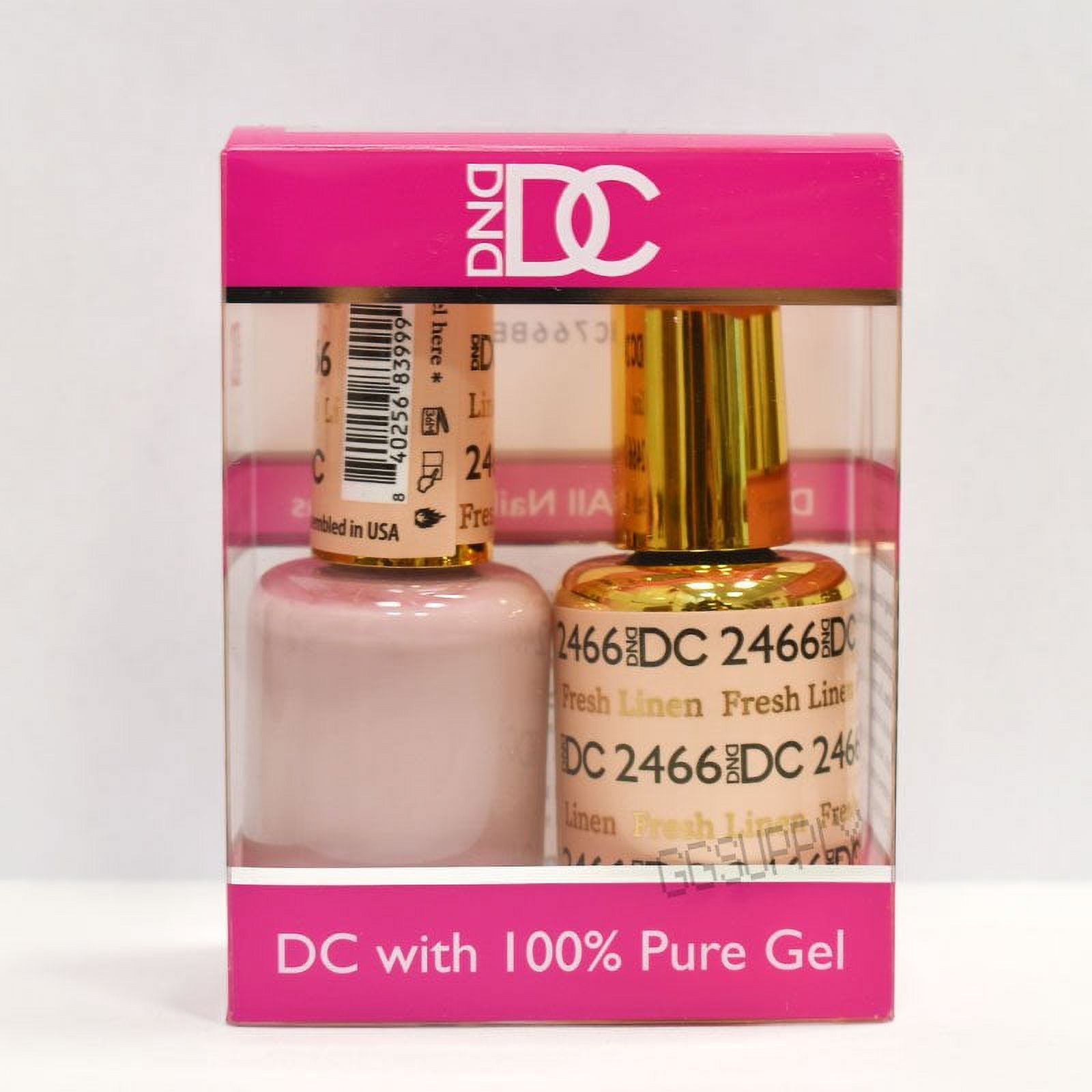 DND Match UV Gel + Nail Polish #2466 Fresh Linen - Walmart.com