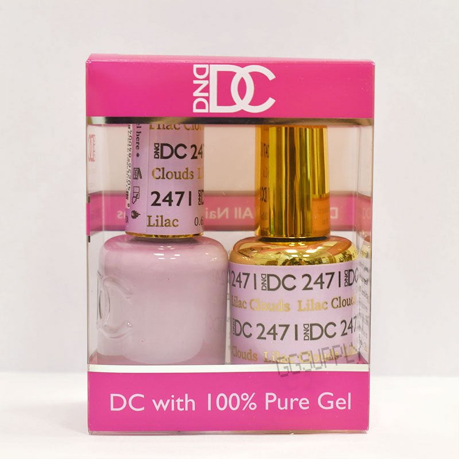 DND DC Duo Soak off Gel & Matching Nail Polish 2471 Lilac Clouds ...