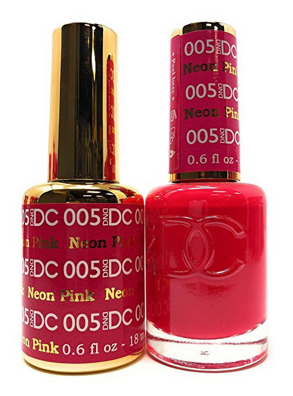 DND - DC Duo Soak off Gel & Matching nail polish - 005 NEON PINK ...