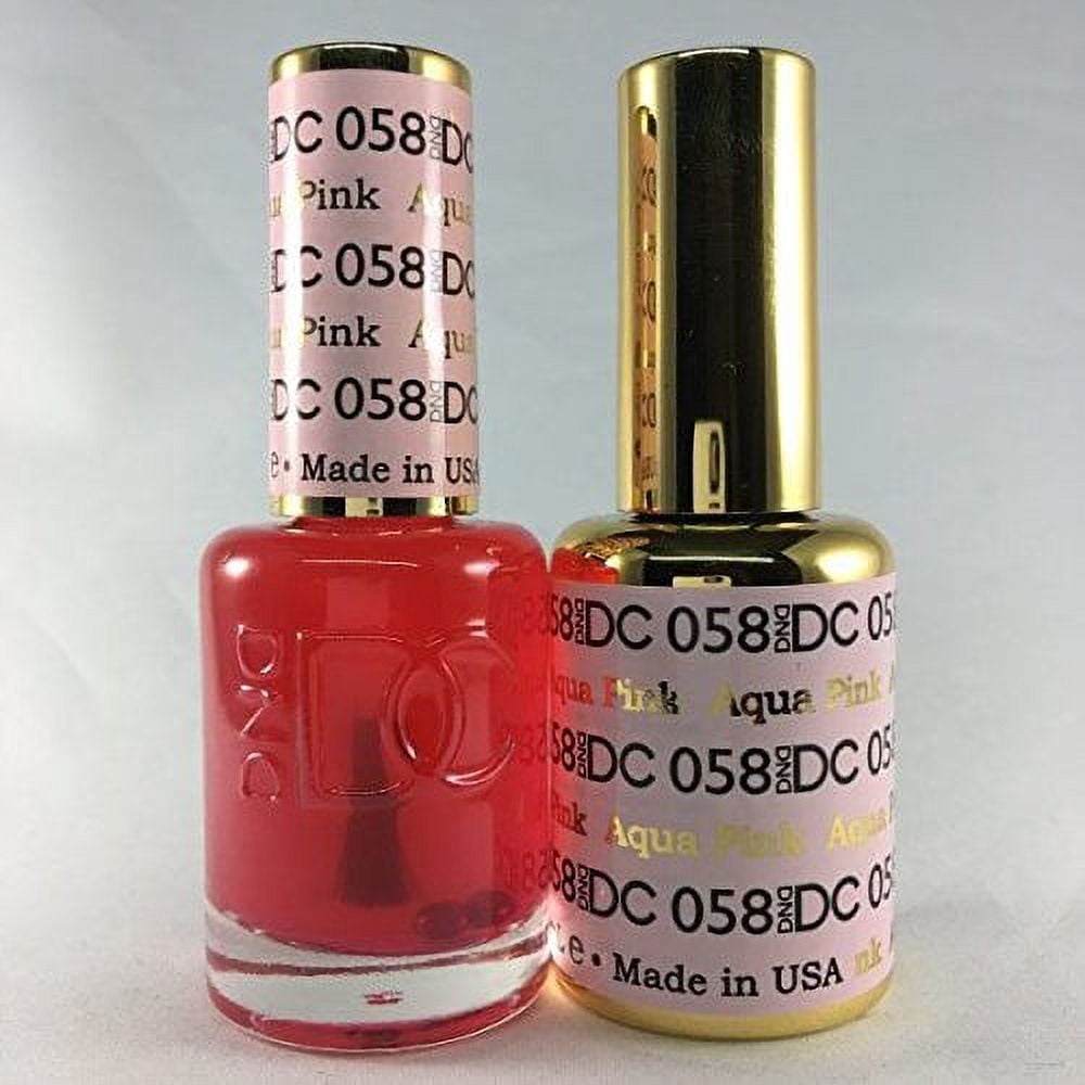 DND - DC Duo Soak off Gel & Matching nail polish - 058 Aqua Pink ...