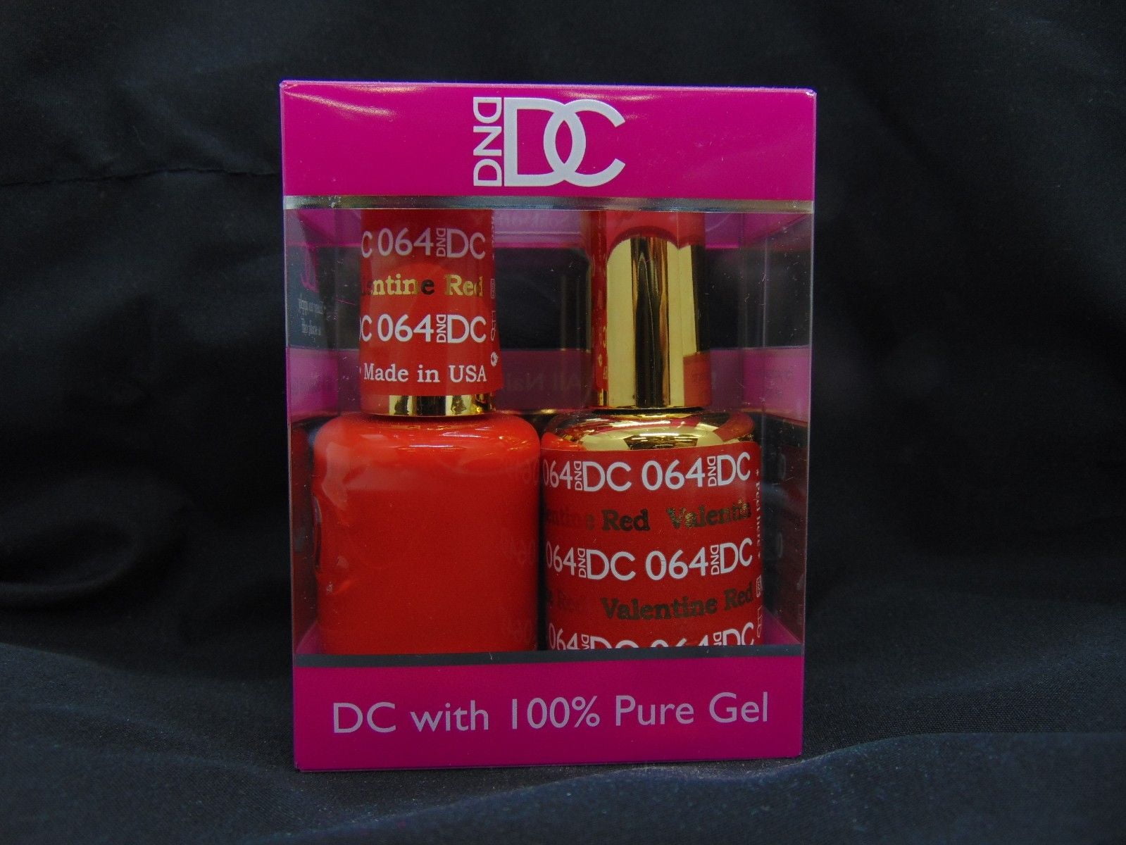 DND - DC Duo Soak off Gel & Matching nail polish, #064 - Valentine Red ...