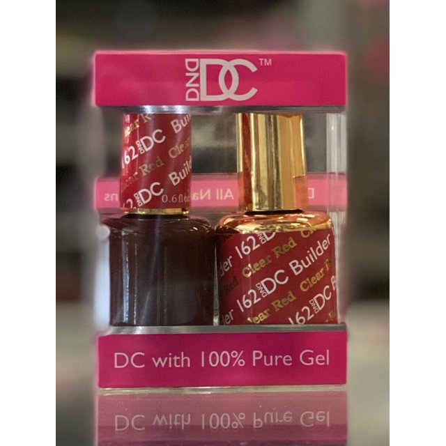 DND - DC Duo Soak off Gel & Matching nail polish, #162 - Clear Red ...