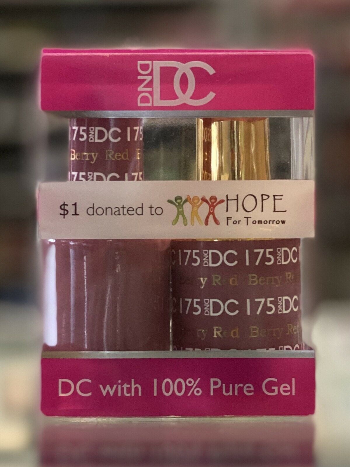 DND - DC Duo Soak off Gel & Matching nail polish, #175 - Berry Red ...