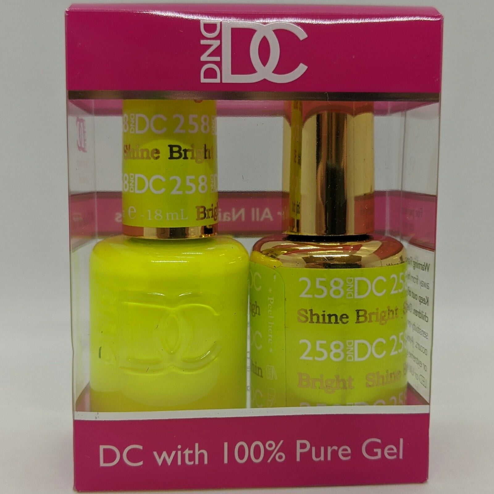 DND - DC Duo Soak off Gel & Matching nail polish, #258 - Shine Bright ...