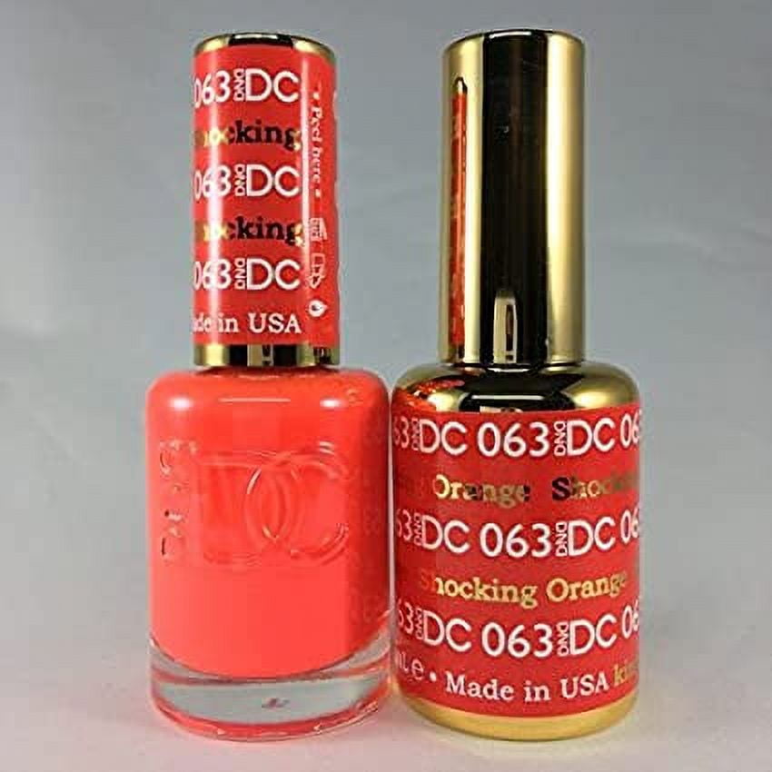 DND - DC Duo Soak off Gel & Matching nail polish - SHOCKING ORANGE # ...