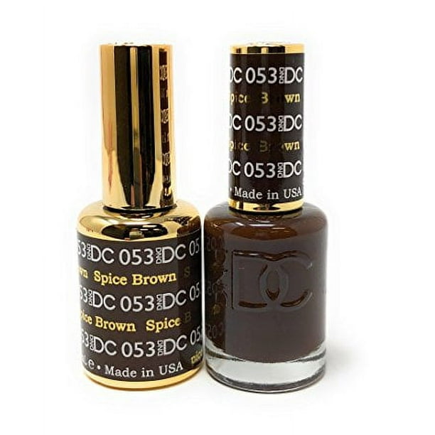 DND - DC Duo Soak off Gel & Matching nail polish, Spiced Brown #DC053 ...