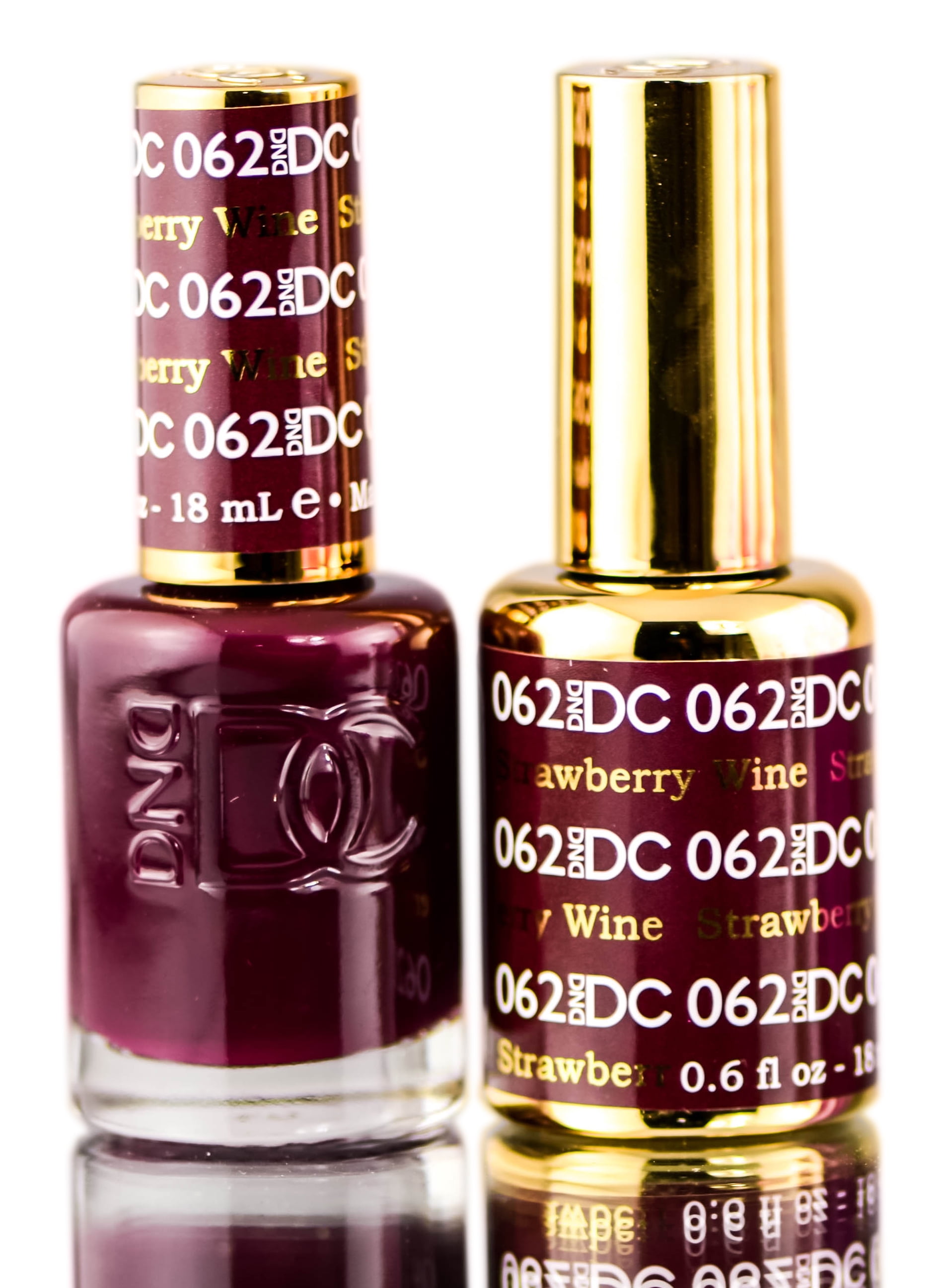 DND DC Gel & Lacquer Reds Duo - Strawberry Wine (062) - Pack of 1 with ...