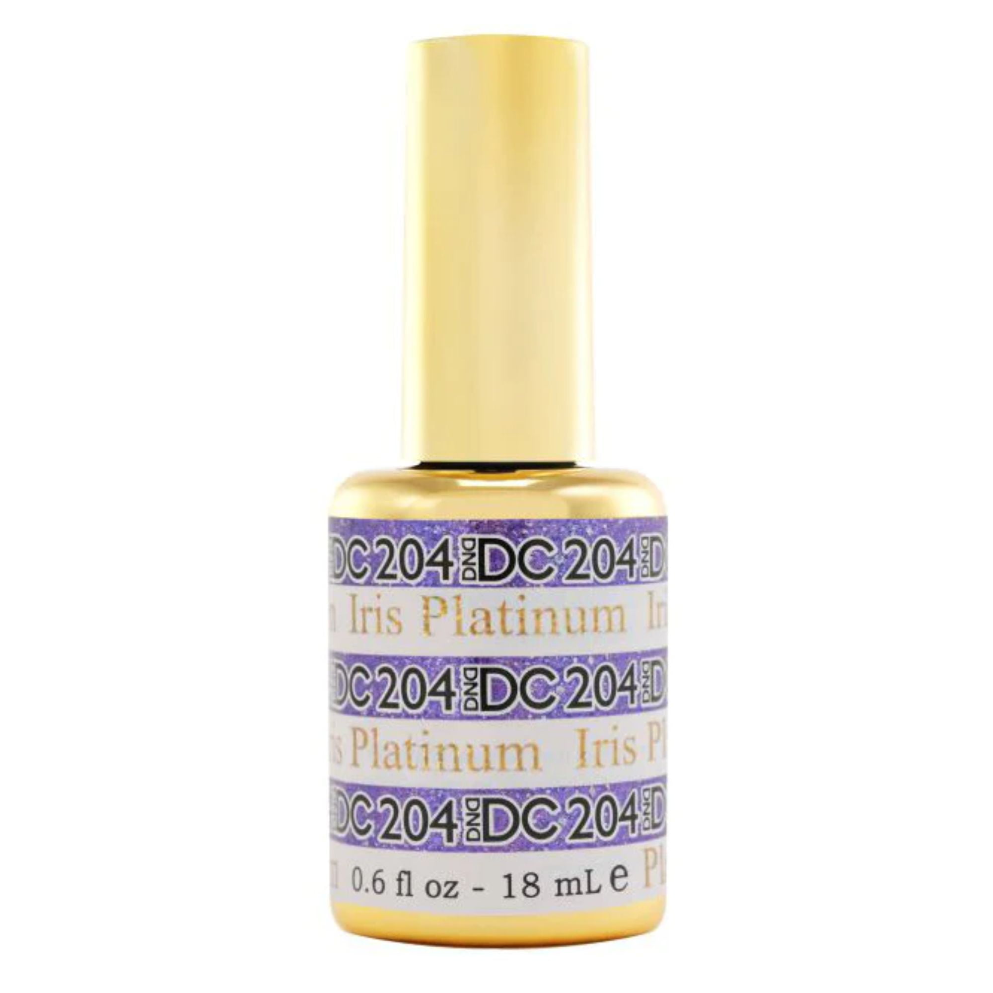 DND DC Iris Platinum Gel Polish #204, DND DC Gel Polish for Nails ...