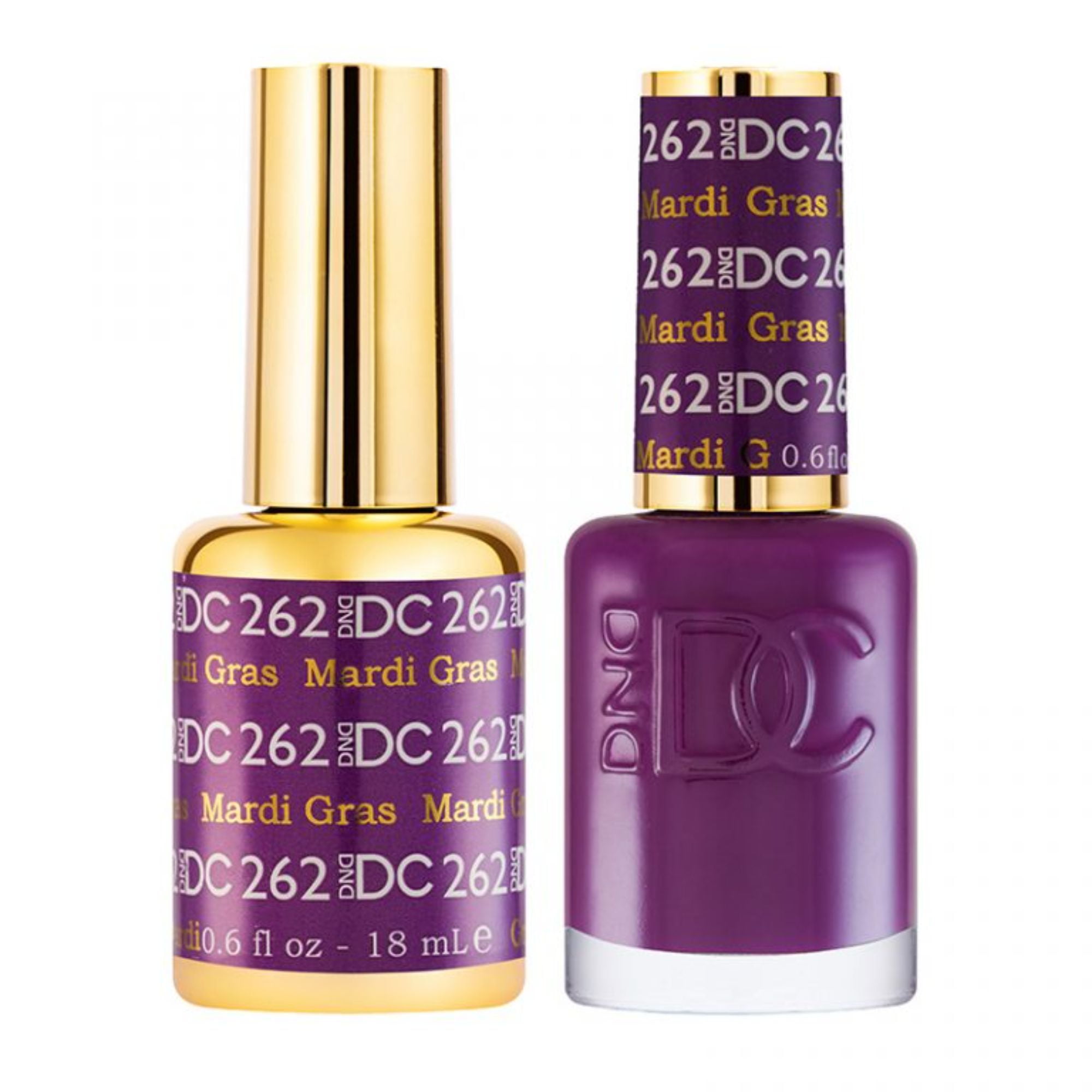 DND DC Mardi Gras Gel Polish #262, DND DC Gel Polish for Nails ...