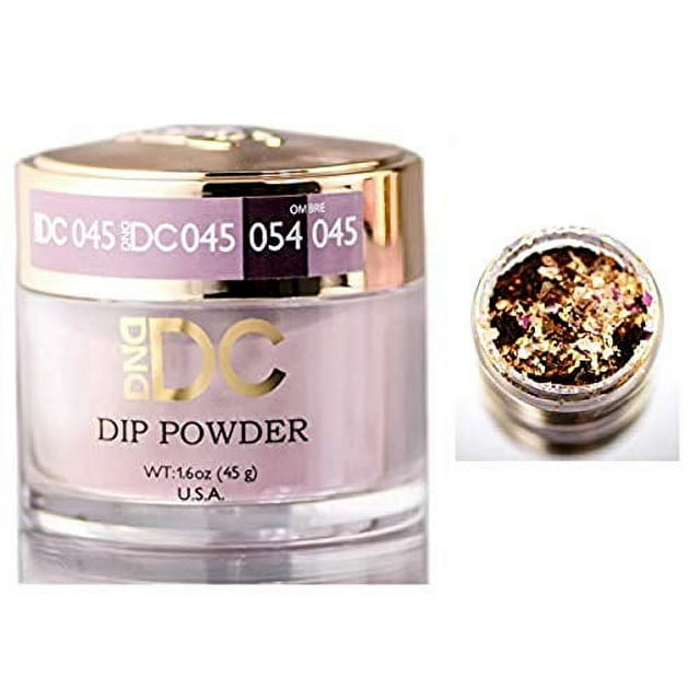 DND DC Neutrals DIP POWDER for Nails 1.6oz, 45g, Daisy Dipping (with bonus side Glitter) Made in ...