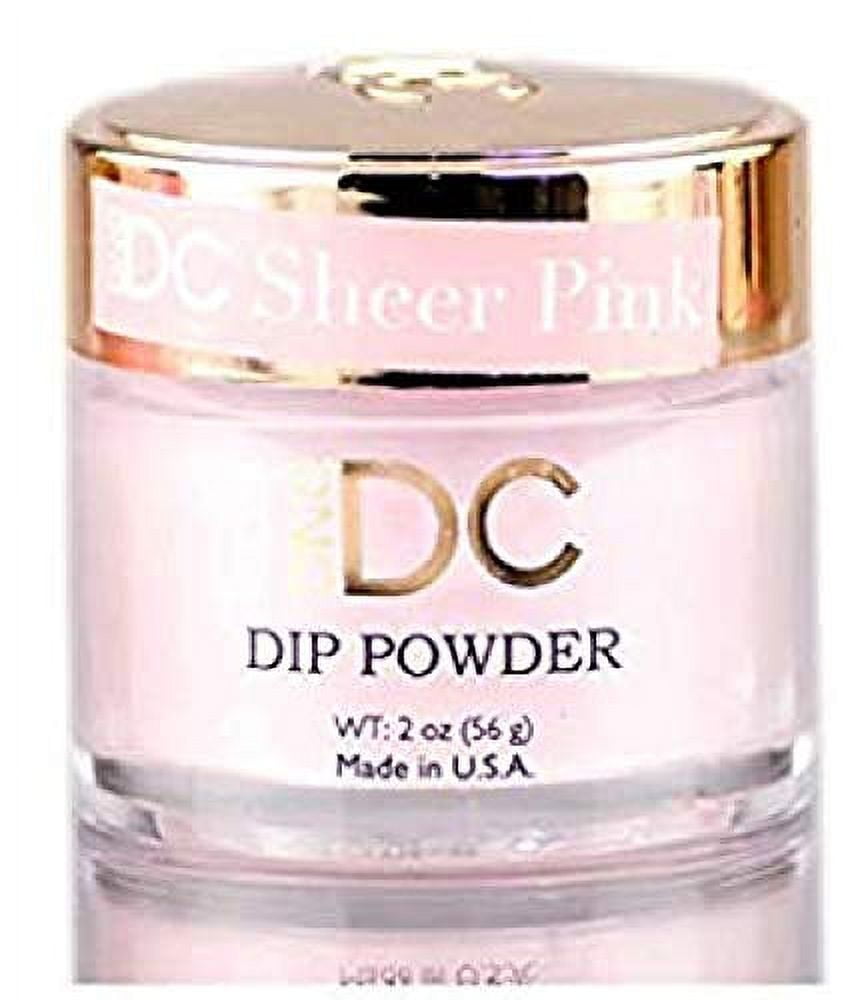 DND DC Pink & White CLEAR BASE Natural DIP POWDER for Nails, Daisy ...