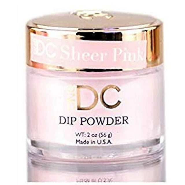 DND DC Pink & White CLEAR BASE Natural DIP POWDER for Nails, Daisy ...