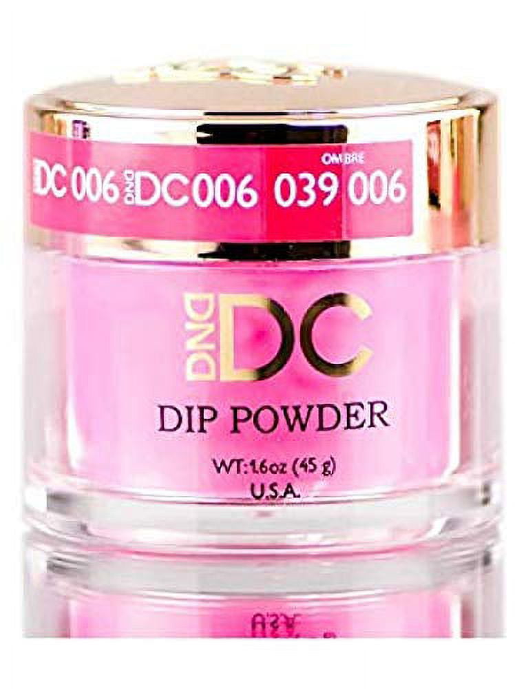 DND DC Pinks DIP POWDER for Nails 1.6oz, 45g, Daisy Dipping (with bonus side Glitter) Made in ...