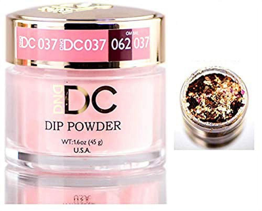 DND DC Pinks DIP POWDER for Nails 1.6oz, 45g, Daisy Dipping (with bonus side Glitter) Made in ...