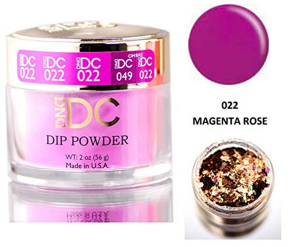DND DC Purples DIP POWDER for Nails 1.6oz, 45g, Daisy Dipping (with bonus side Glitter) Made in ...