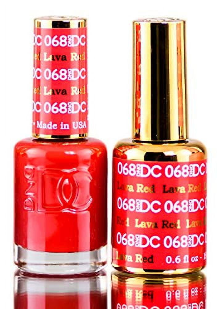 DND DC Reds GEL POLISH DUO, Gel Lacquer 0.5 oz + Matching Nail Polish ...