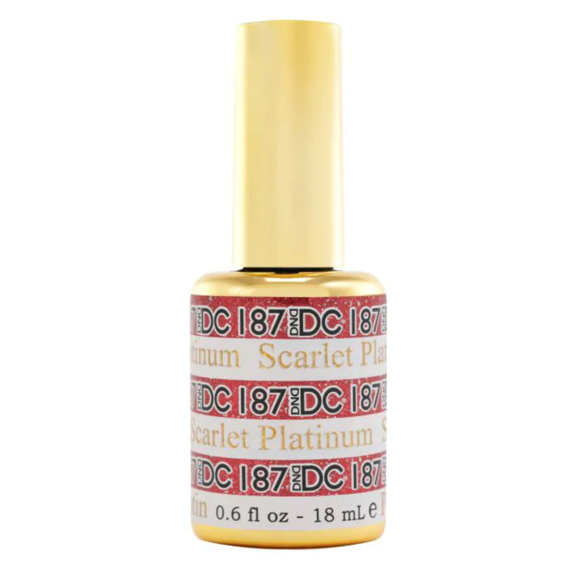 DND DC Scarlet Platinum Gel Polish #187, DND DC Gel Polish for Nails ...