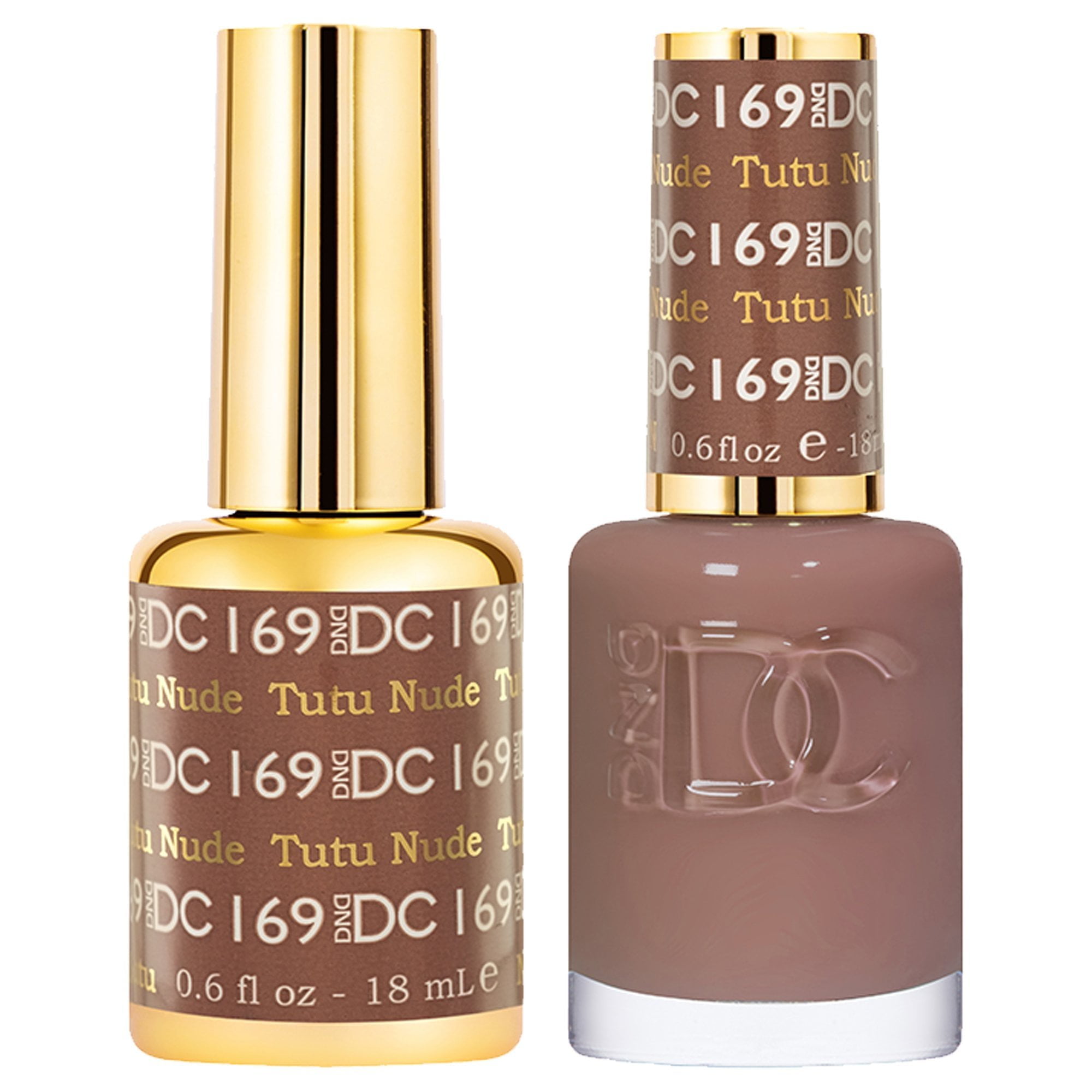 DND DC Soak Off Gel Polish + Matching Nail Polish 169 Tutu Nude ...