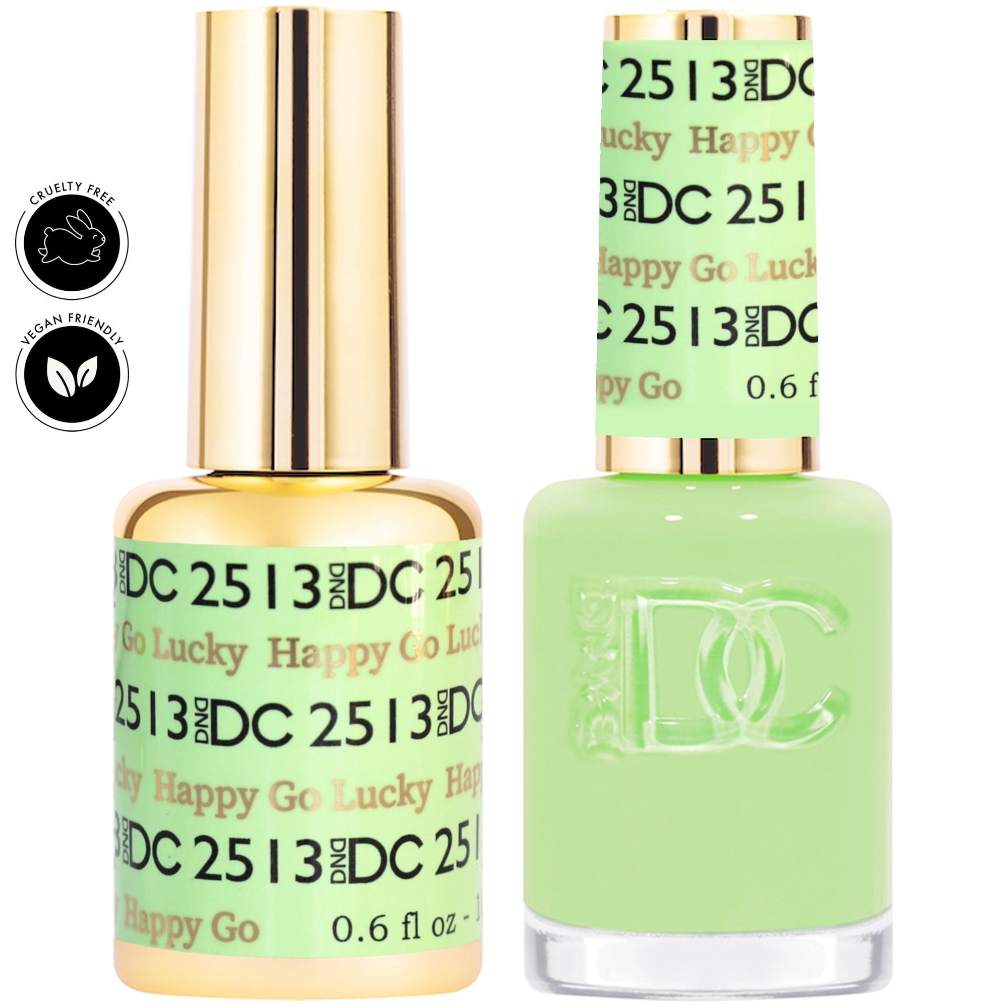 DND DC Soak Off Gel Polish + Matching Nail Polish Duo 2513 Happy Go ...