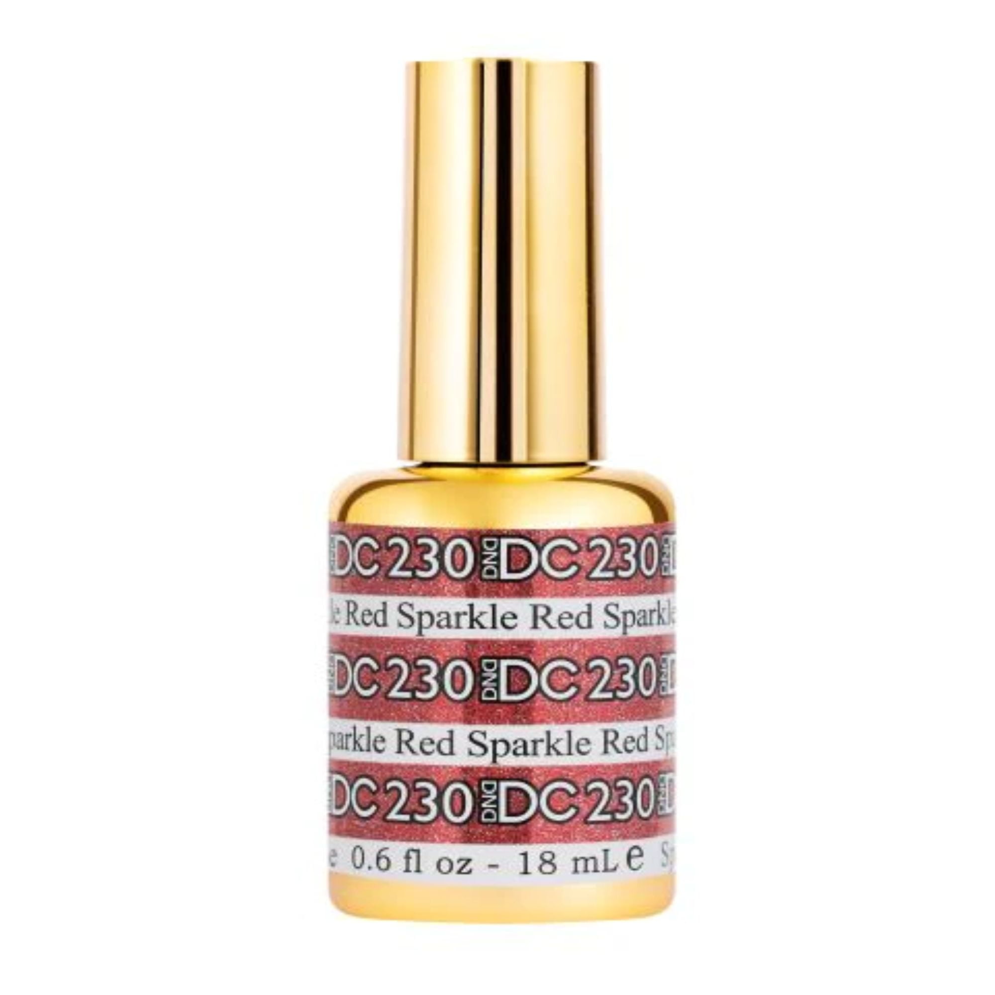 DND DC Sparkle Red Gel Polish #230, DND DC Gel Polish for Nails ...