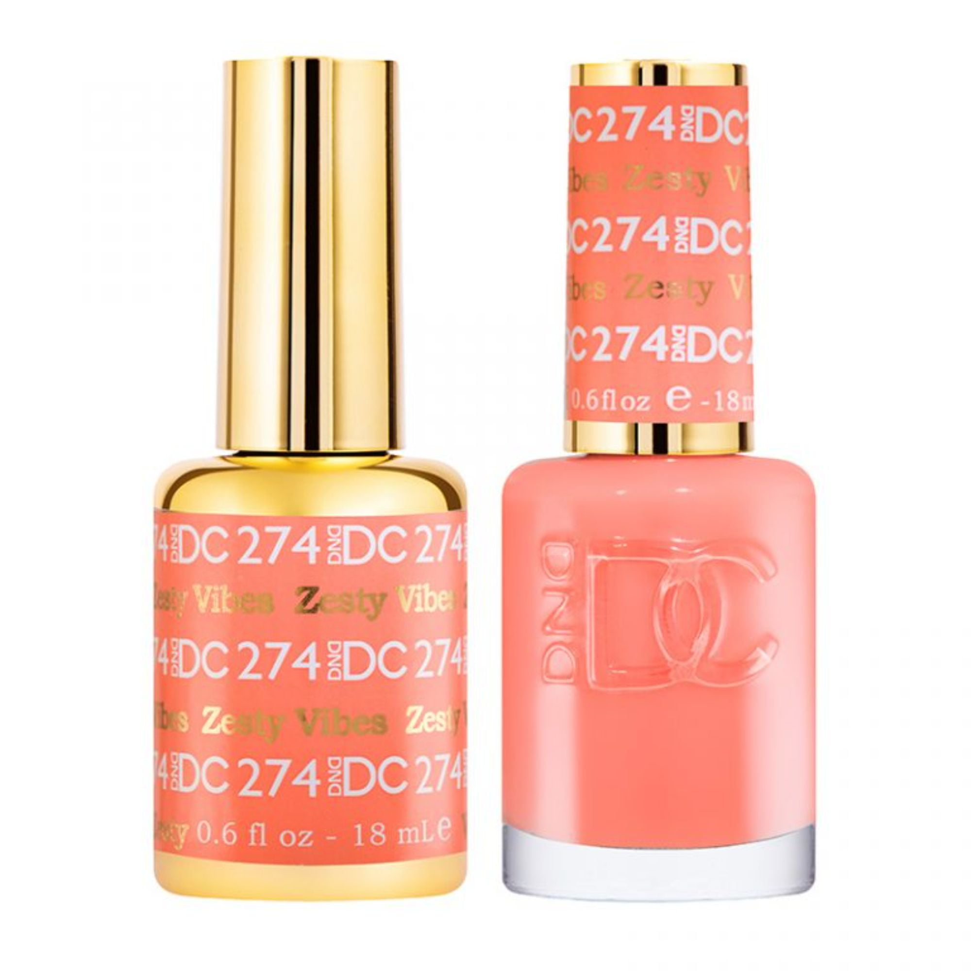 DND DC Zesty Vibes Gel Polish #274, DND DC Gel Polish for Nails ...