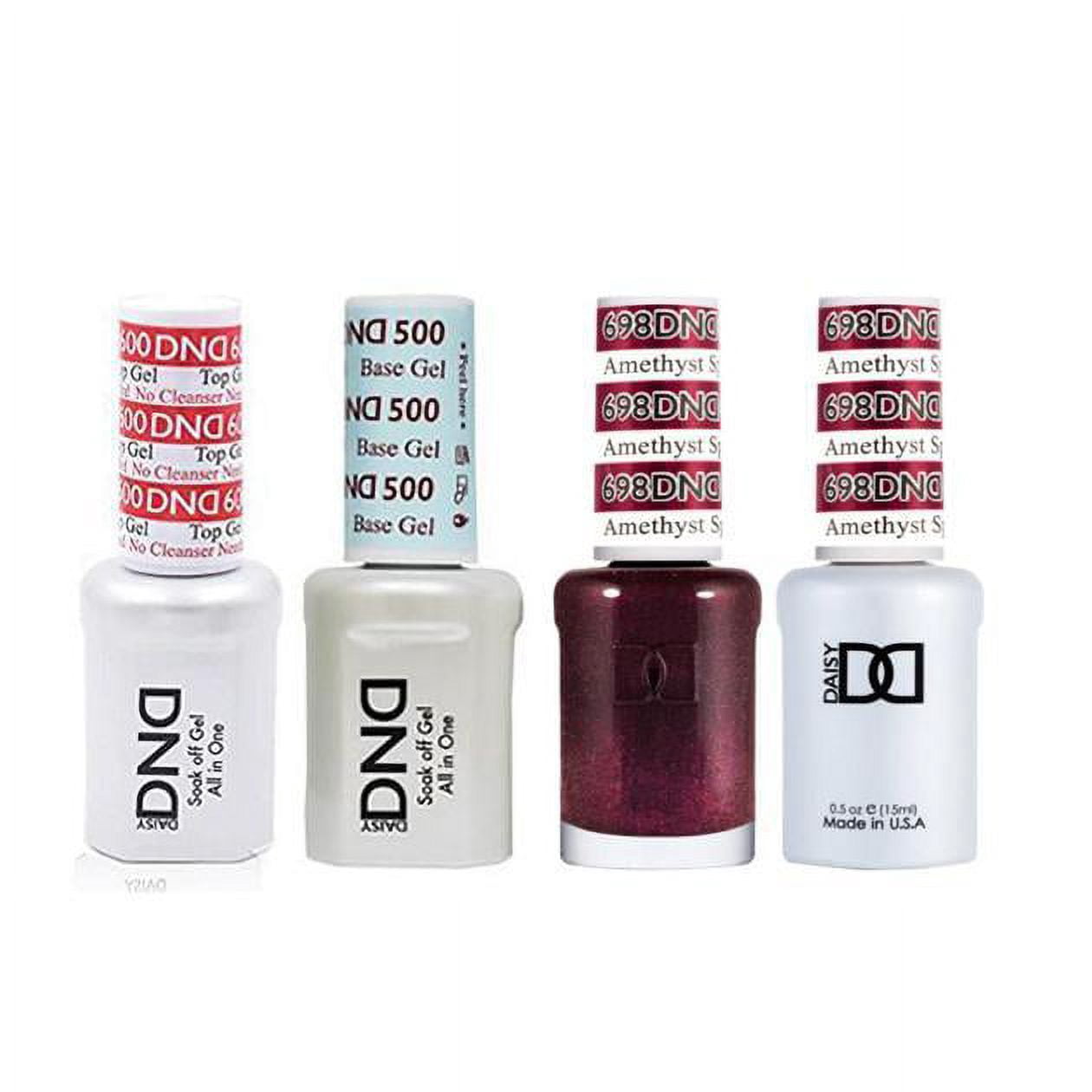 DND Daisy Nail Design Gel Polish 4ct Combo - Base, No Cleanse Top Coat ...