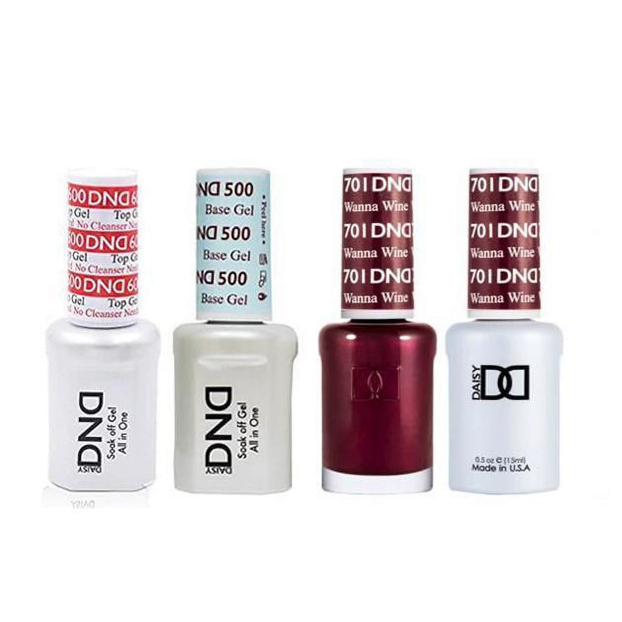 DND Daisy Nail Design Gel Polish 4ct Combo - Base, No Cleanse Top Coat ...
