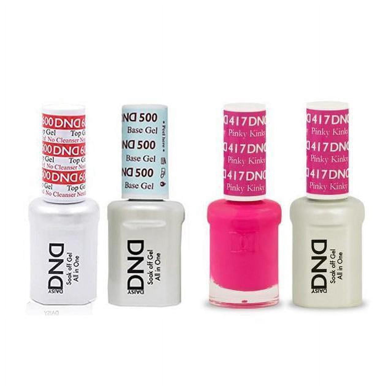 DND Daisy Nail Design Gel Polish 4ct Combo - Base, No Cleanse Top, Gel ...