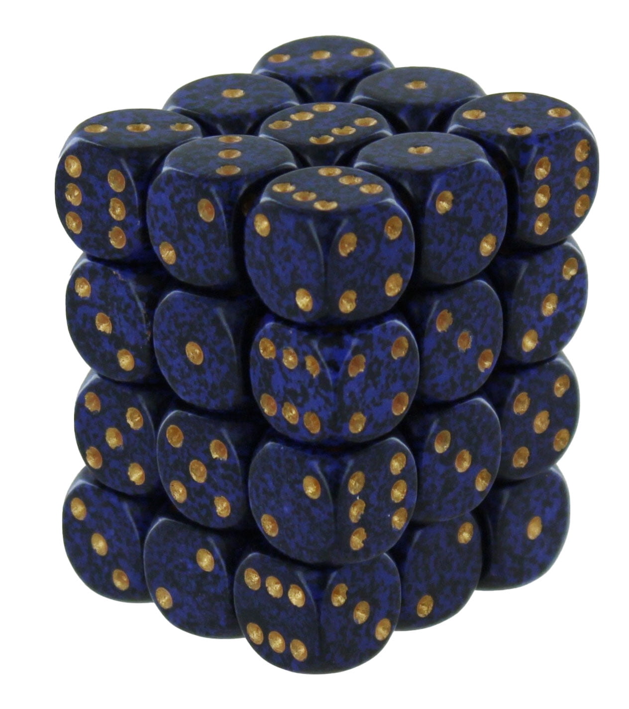 DND Dice Set-Chessex D&D Dice-12mm Speckled Golden Cobalt Plastic ...
