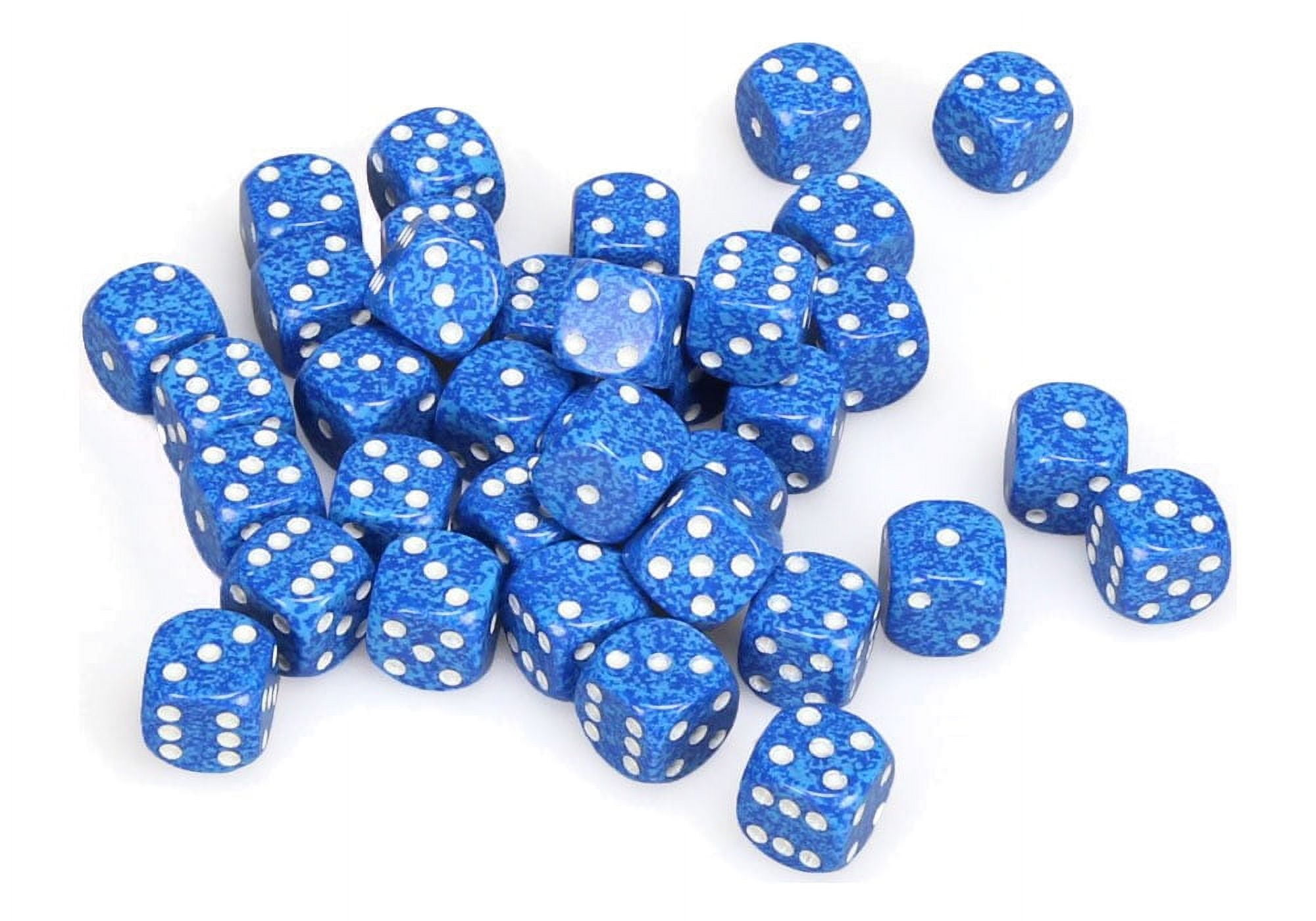 DND Dice Set-Chessex D&D Dice-12mm Speckled Water Blue Plastic ...