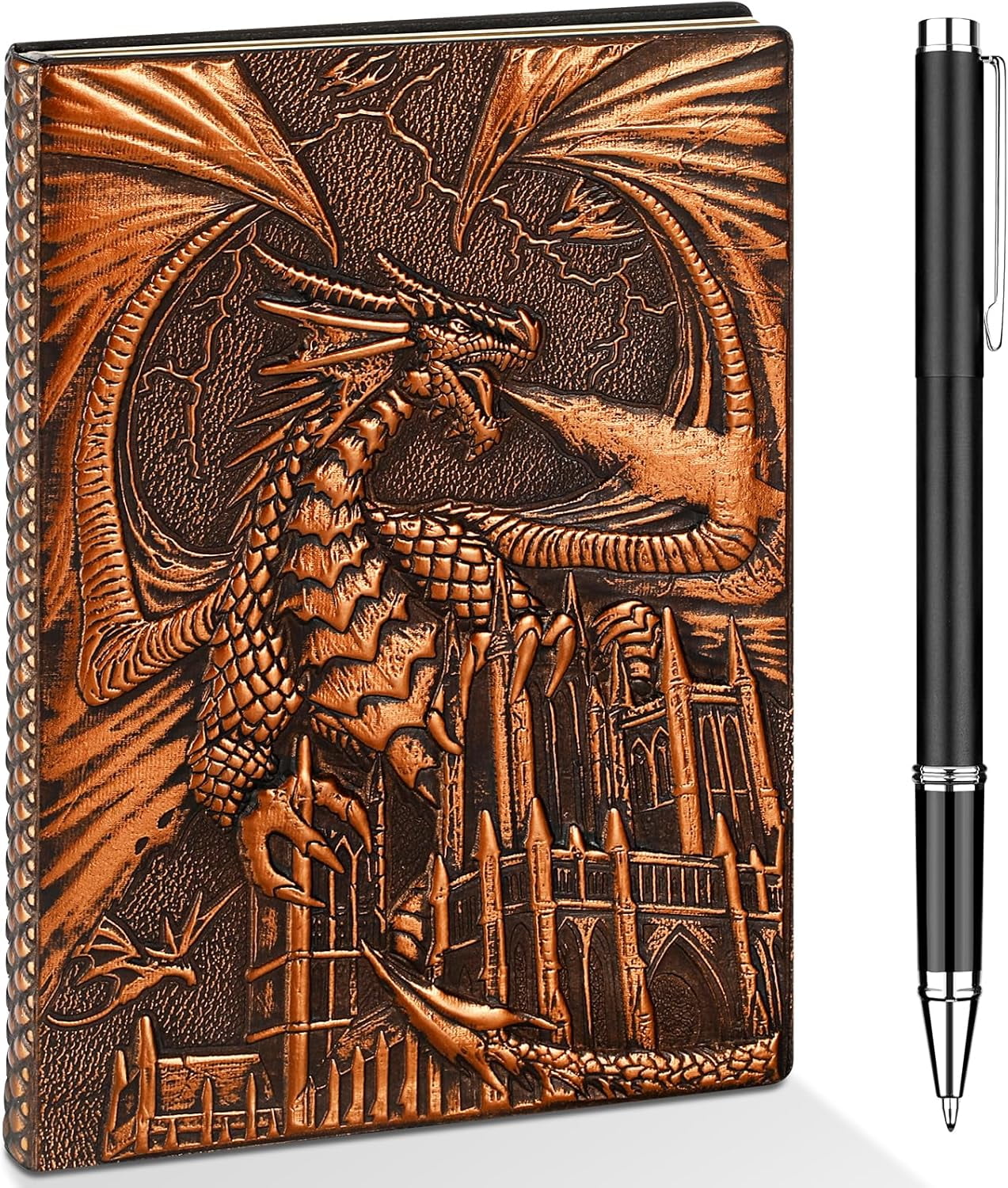DND Dragon Journal Notebook, 3D Dragon Embossed Notebook with Pen for ...
