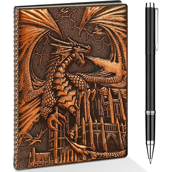 DND Dragon Journal Notebook, 3D Dragon Embossed Notebook with Pen for ...