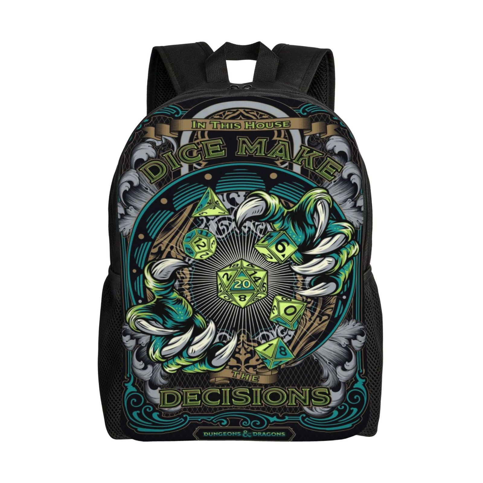 DND Dungeons And Dragons Backpac Cartoon Travel Bag Large Capacity ...