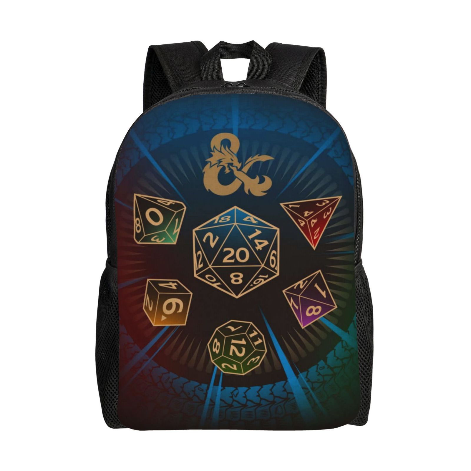 DND Dungeons And Dragons Backpac Cartoon Travel Bag Large Capacity ...
