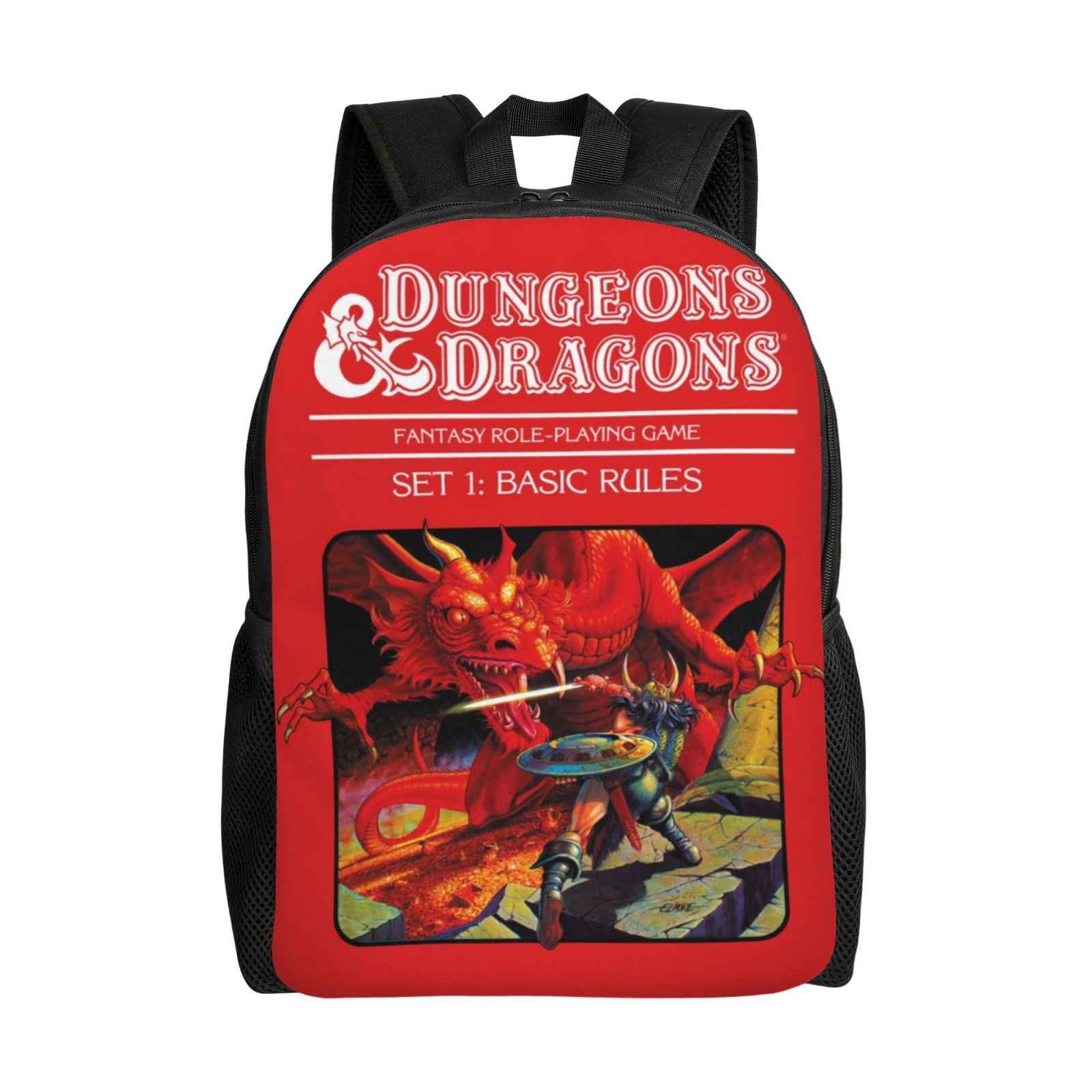 DND Dungeons And Dragons Backpac Cartoon Travel Bag Large Capacity ...