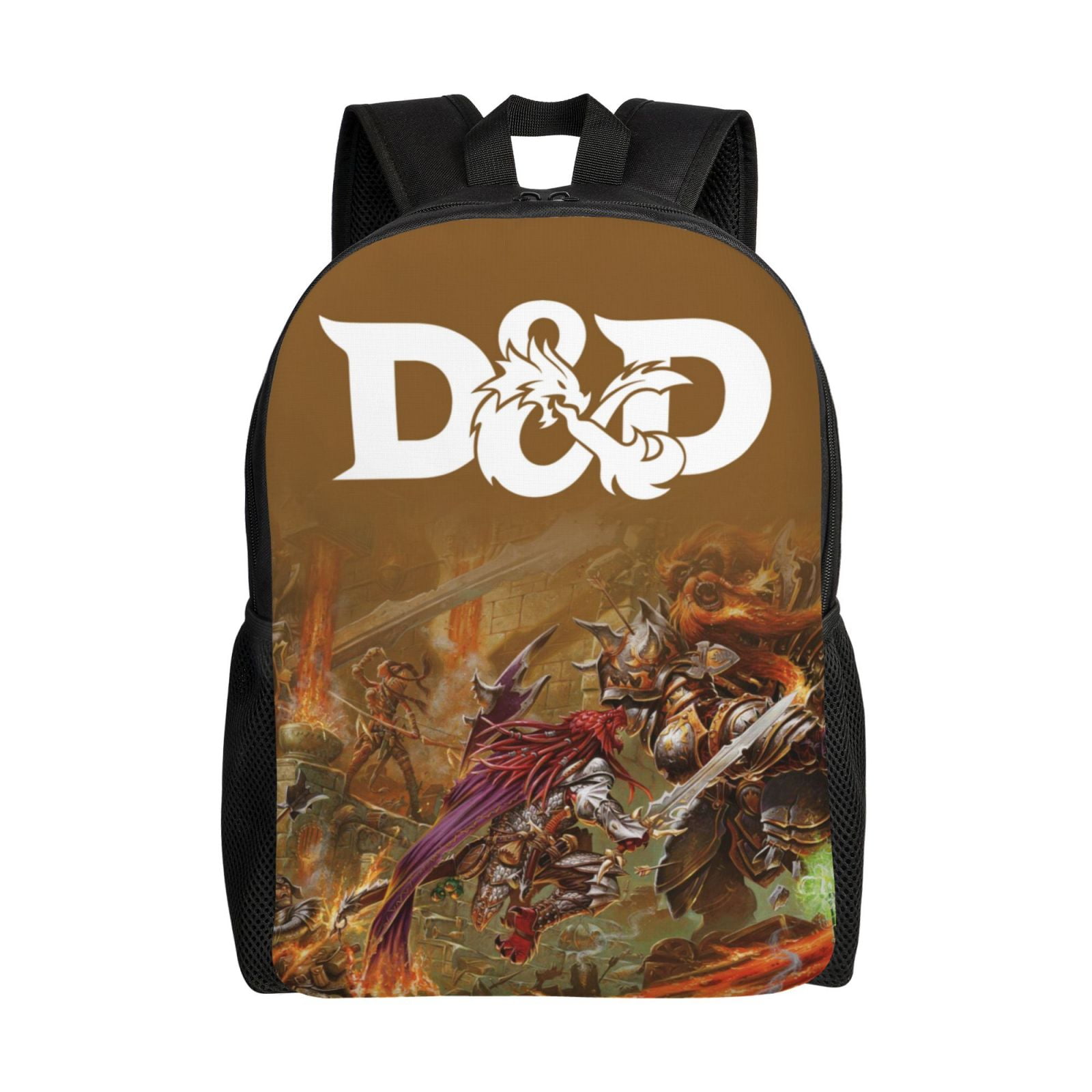 DND Dungeons And Dragons Backpac Cartoon Travel Bag Large Capacity ...
