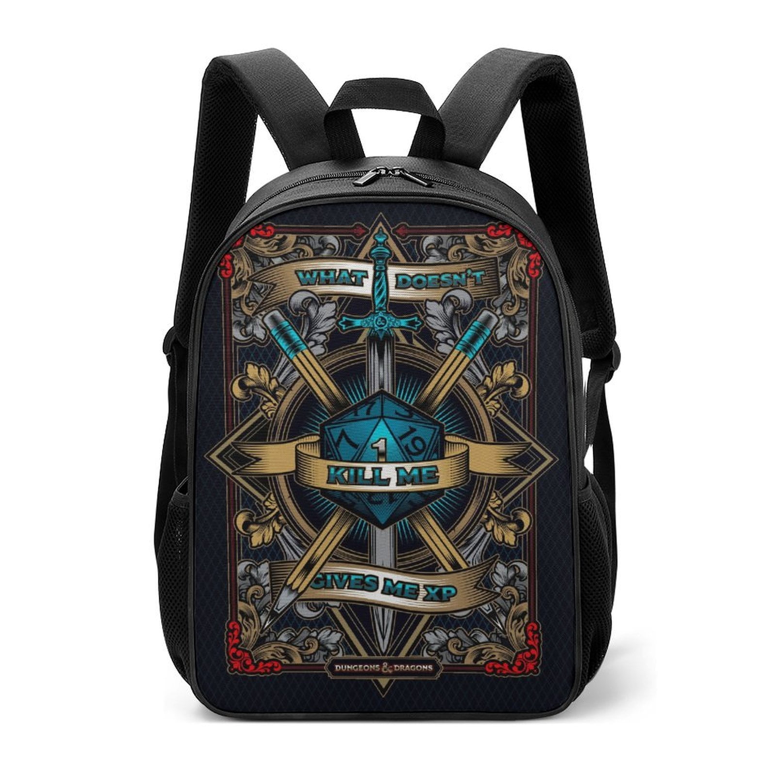 DND Dungeons And Dragons Backpack Unisex 16.7" Bookbag Oxford Cloth ...
