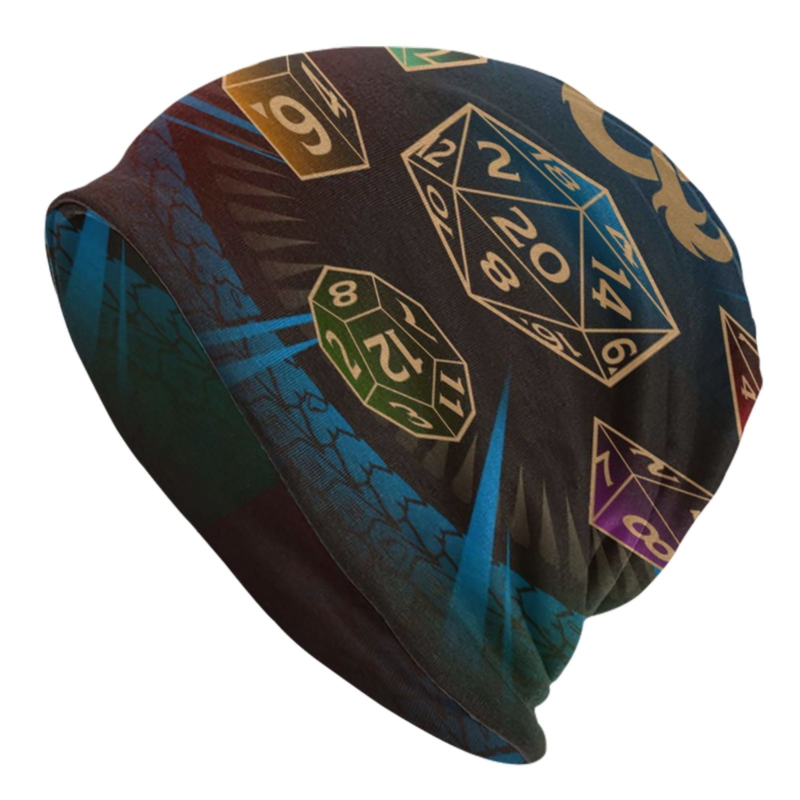 DND Dungeons And Dragons Beanie Hat Cap 3D Print Soft Slouchy Beanies ...