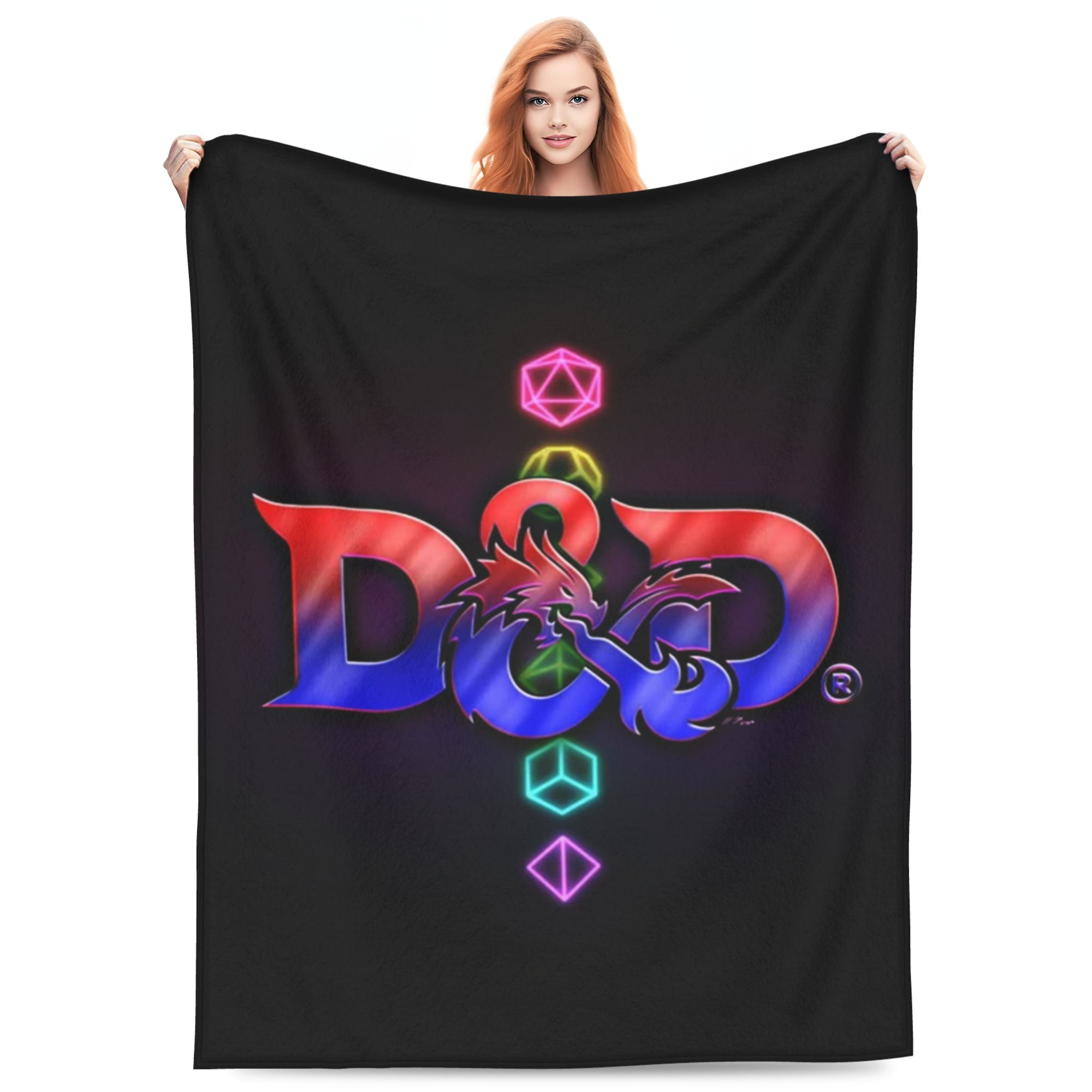 DND Dungeons And Dragons Bed Blanket Super Soft Fleece Throw Blanket ...