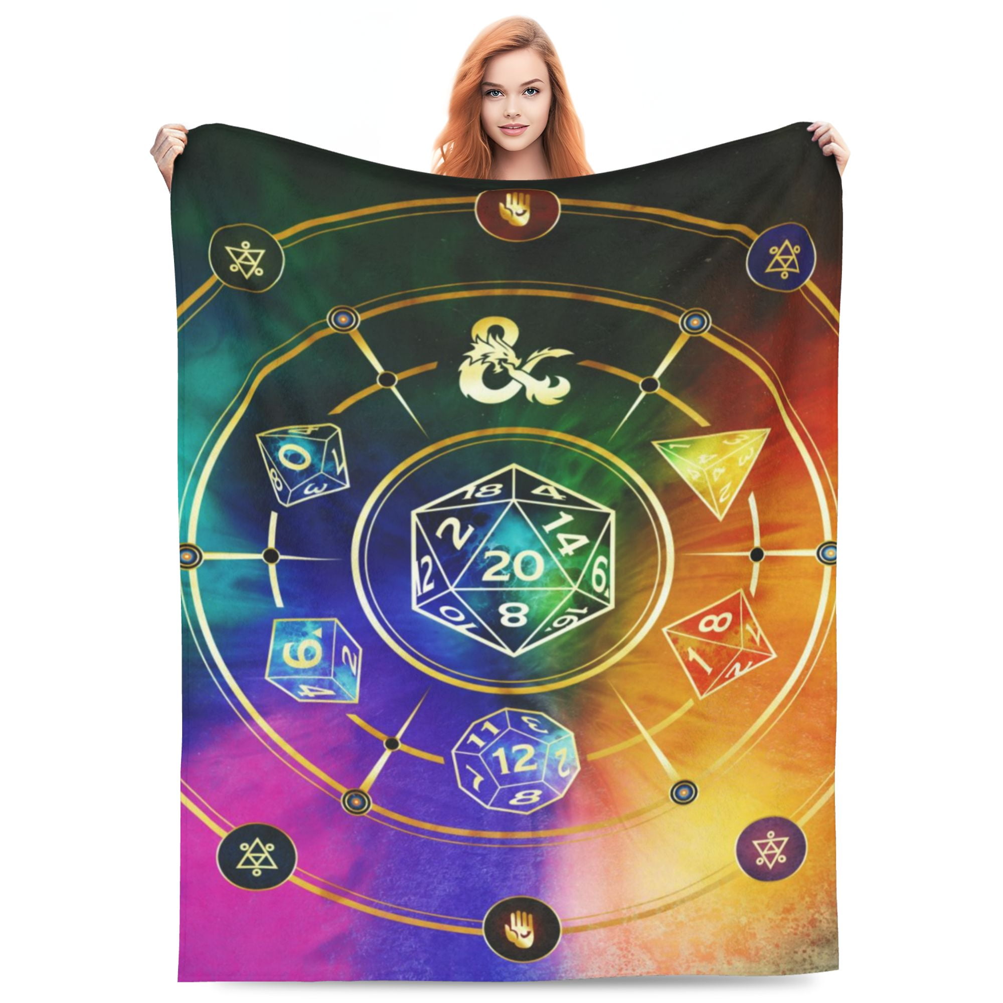 DND Dungeons And Dragons Bed Blanket Super Soft Fleece Throw Blanket ...