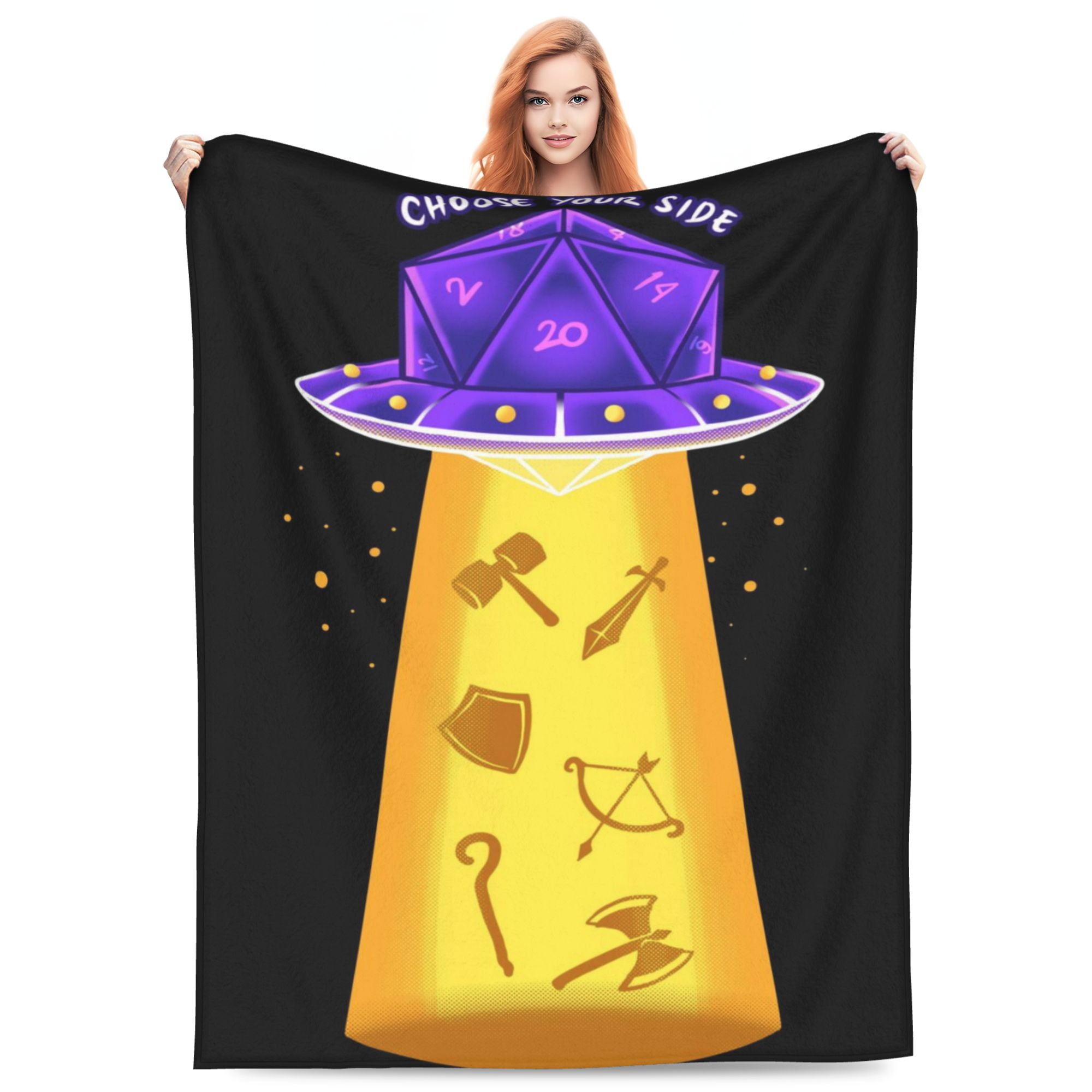 DND Dungeons And Dragons Bed Blanket Super Soft Fleece Throw Blanket ...