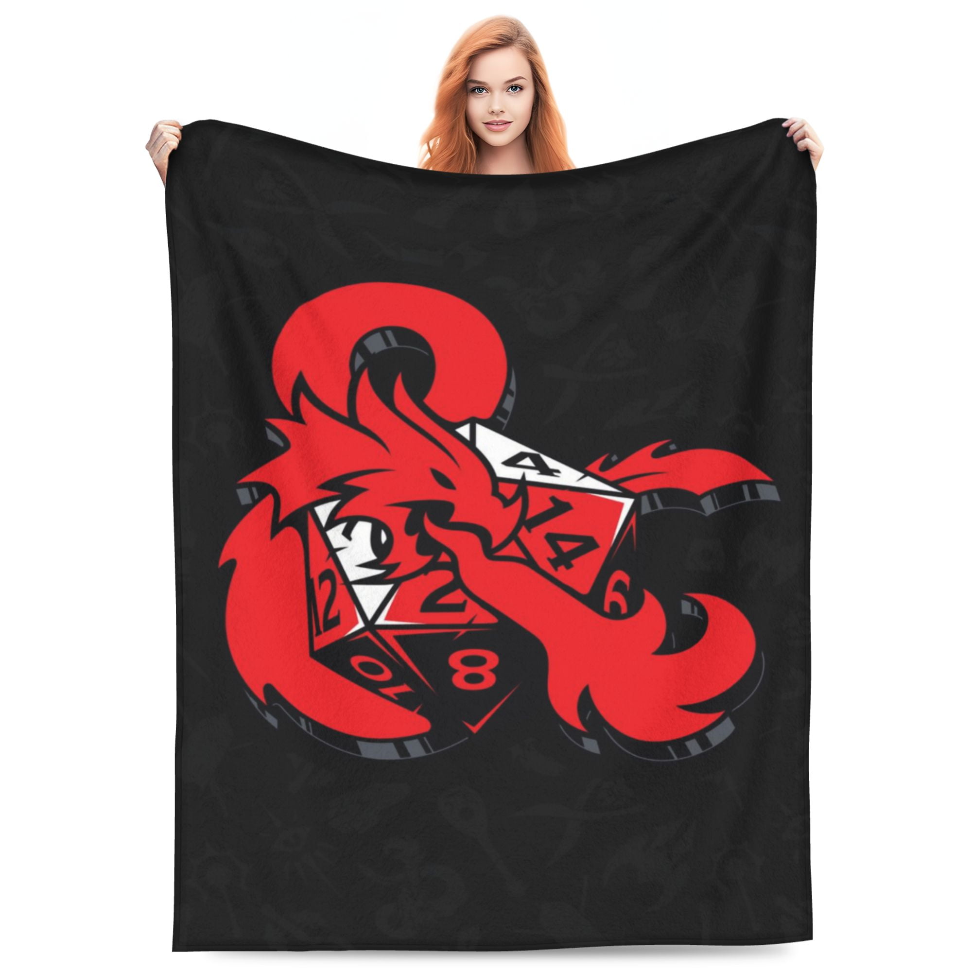 DND Dungeons And Dragons Bed Blanket Super Soft Fleece Throw Blanket ...