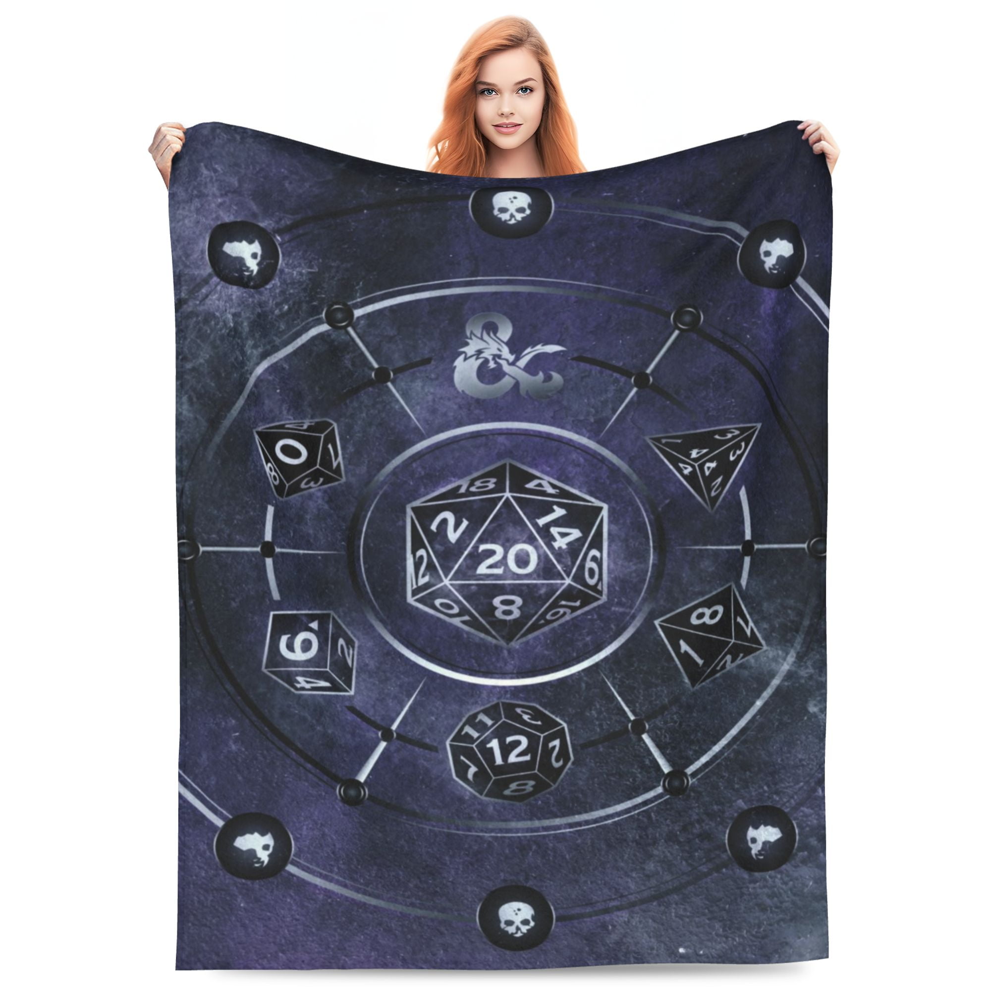 DND Dungeons And Dragons Bed Blanket Super Soft Fleece Throw Blanket ...