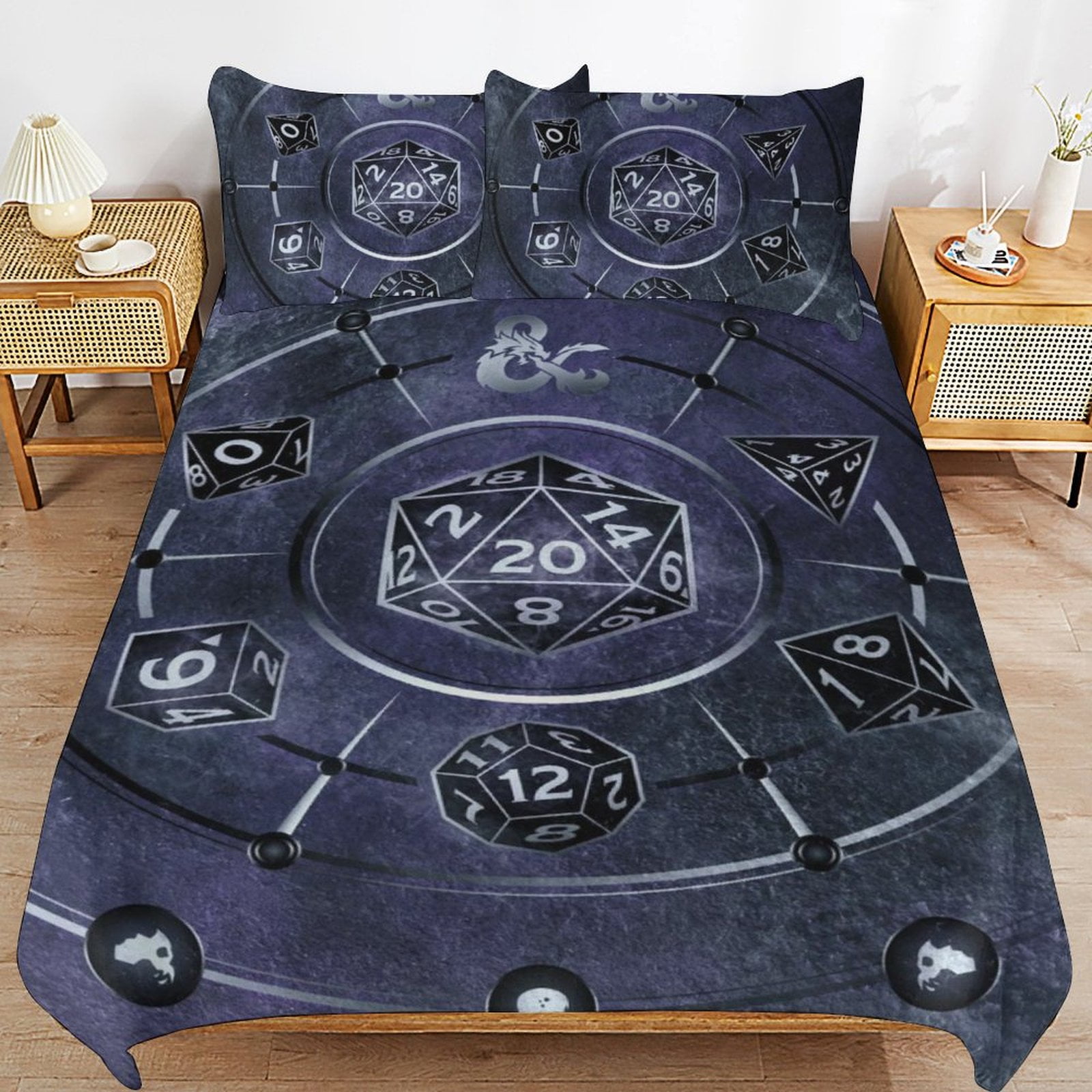 DND Dungeons And Dragons Bedding Set Anime Bedding Set Cartoon Duvet ...