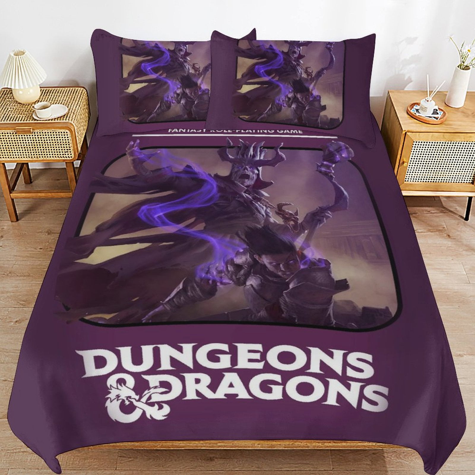 DND Dungeons And Dragons Bedding Set Anime Bedding Set Cartoon Duvet ...