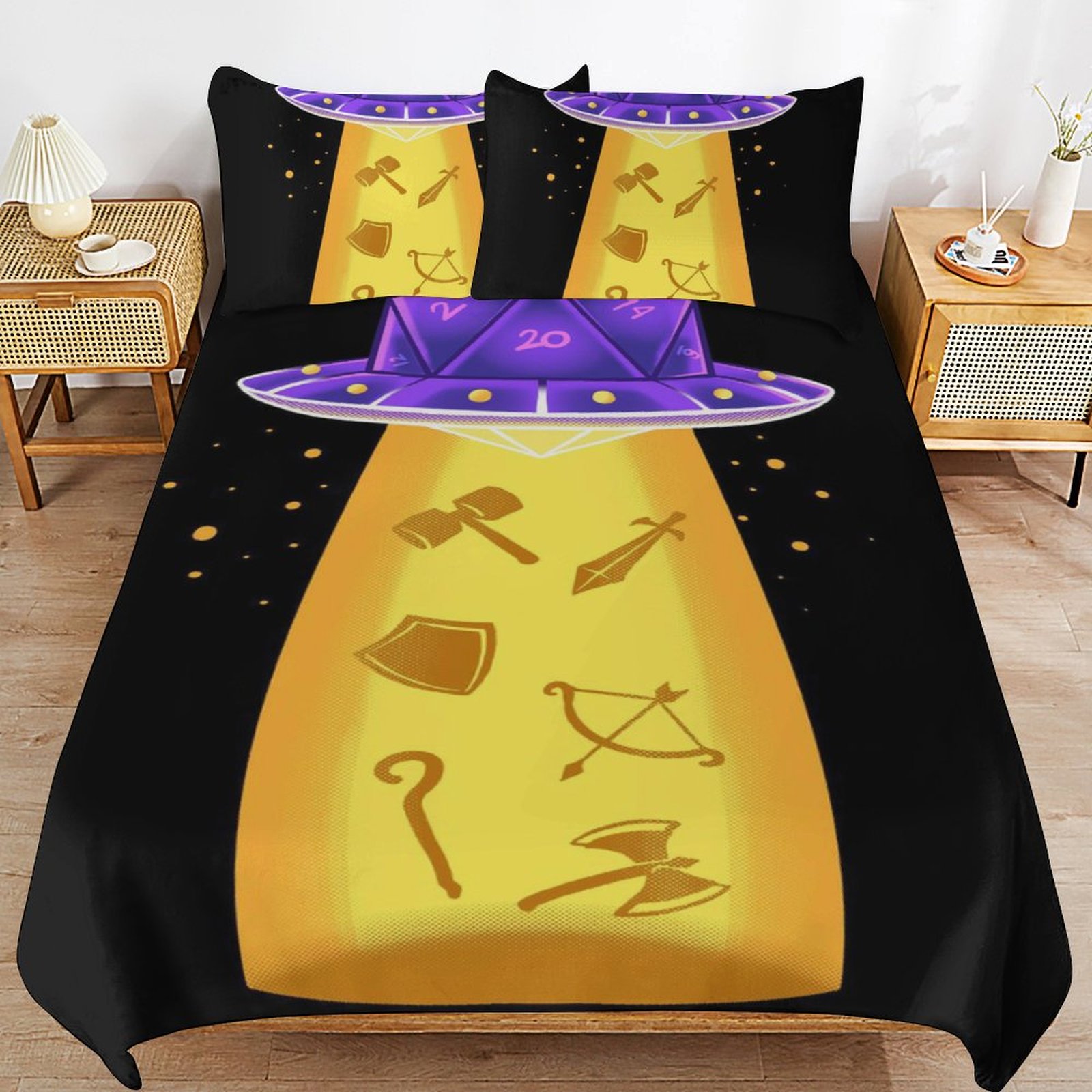 DND Dungeons And Dragons Bedding Set Anime Bedding Set Cartoon Duvet ...