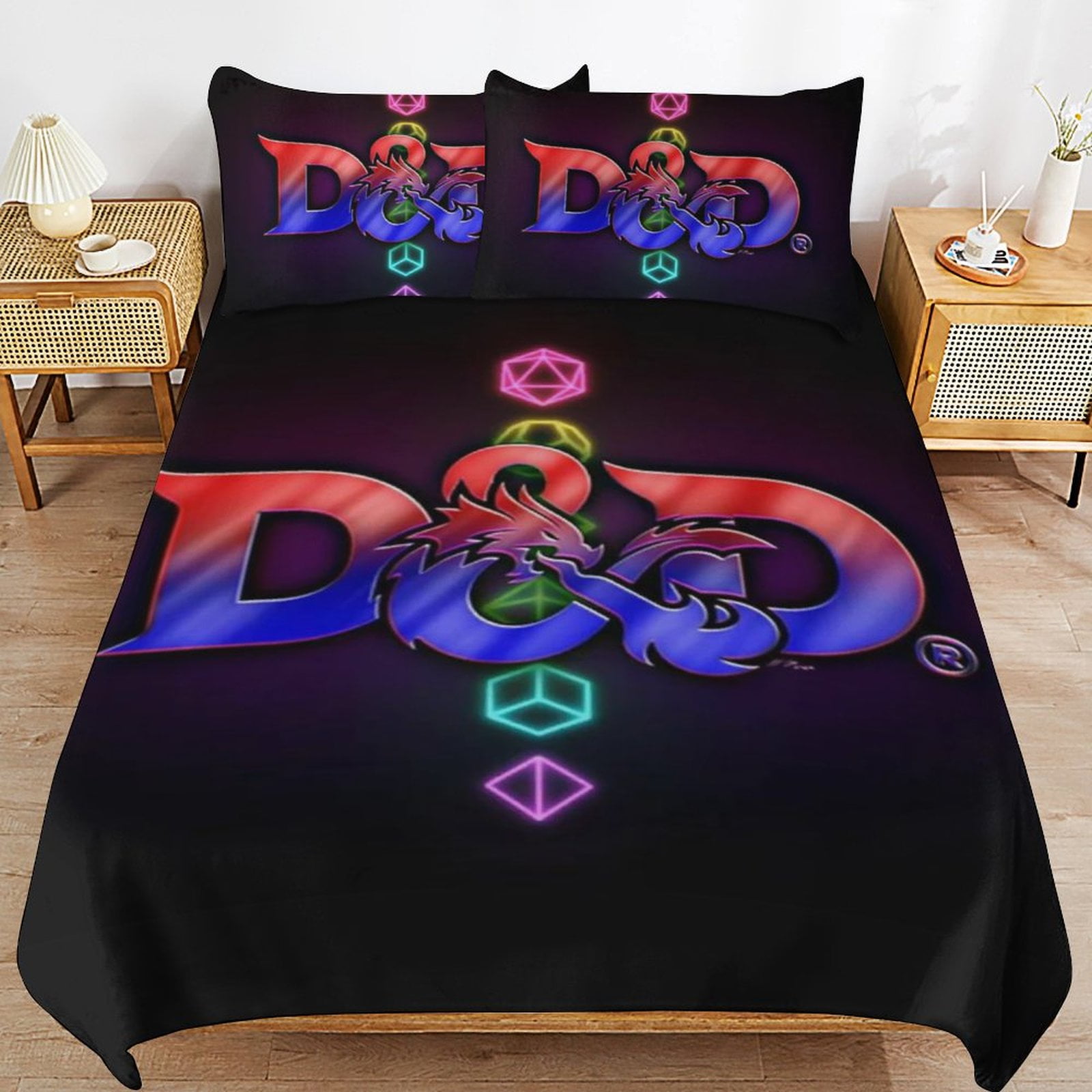 DND Dungeons And Dragons Bedding Set Anime Bedding Set Cartoon Duvet ...