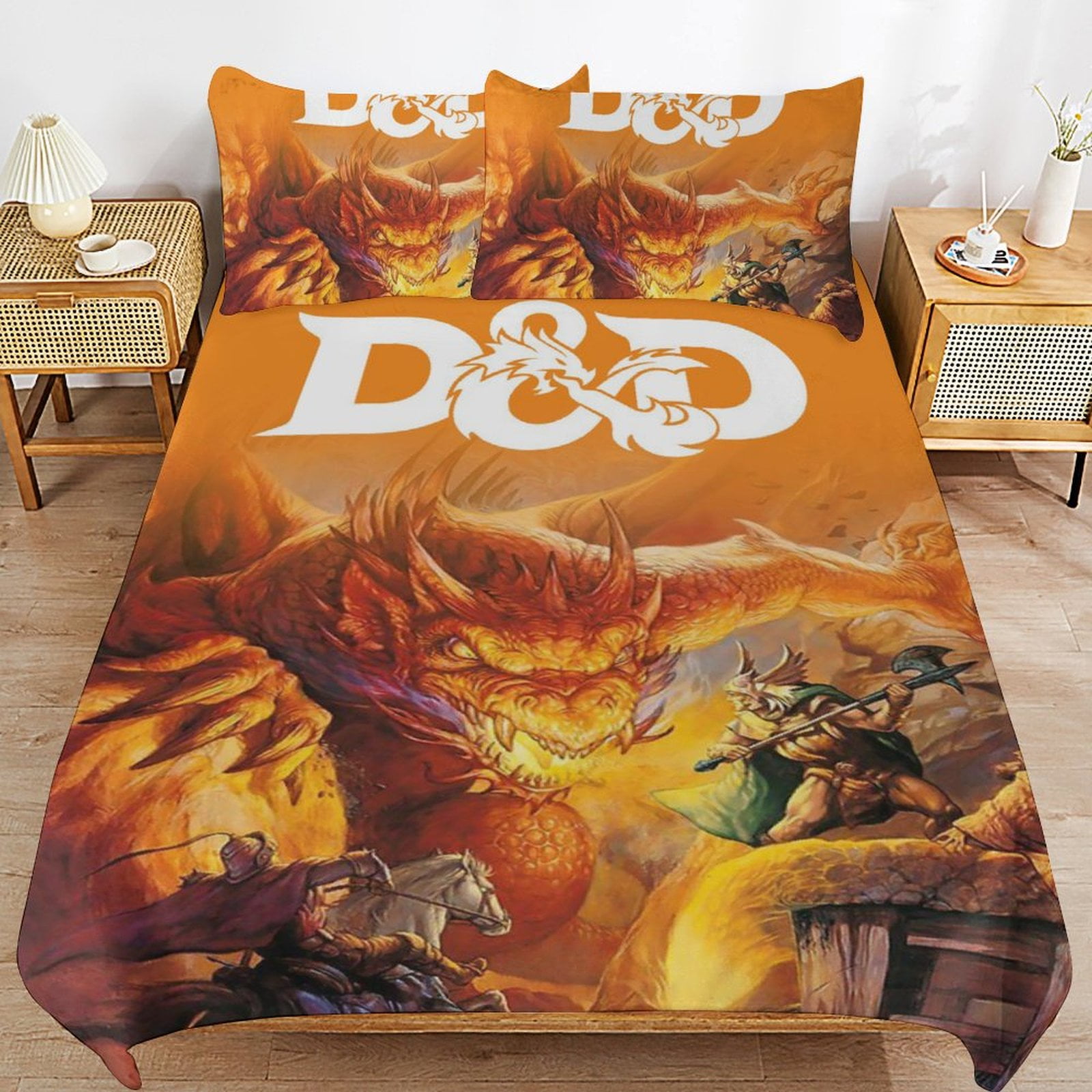 DND Dungeons And Dragons Bedding Set Anime Bedding Set Cartoon Duvet ...